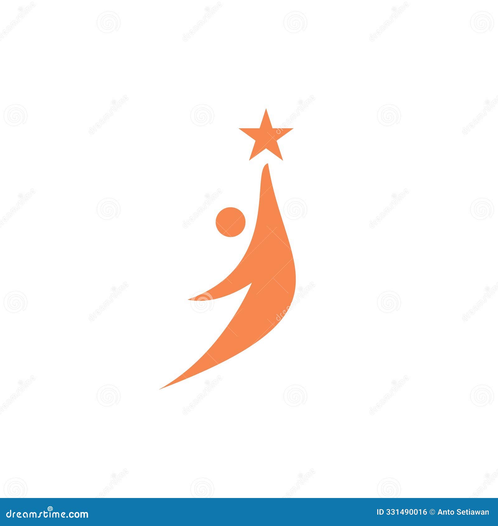 People Jump Star Logo Vector. Success Logo Stock Illustration ...