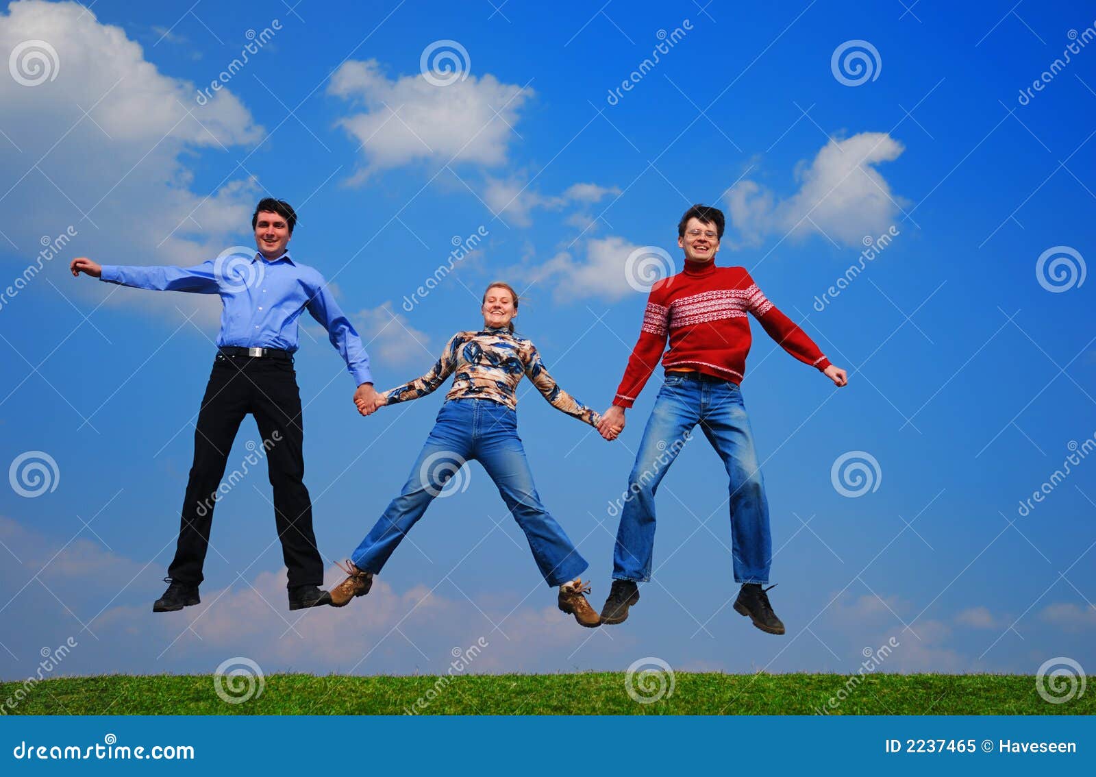 People jumping stock image. Image of nature, relaxation - 2237465
