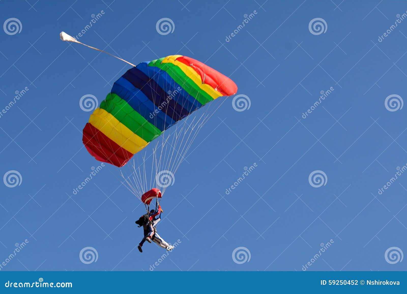 People Jumping with the Parachute Stock Photo - Image of diver, flight ...
