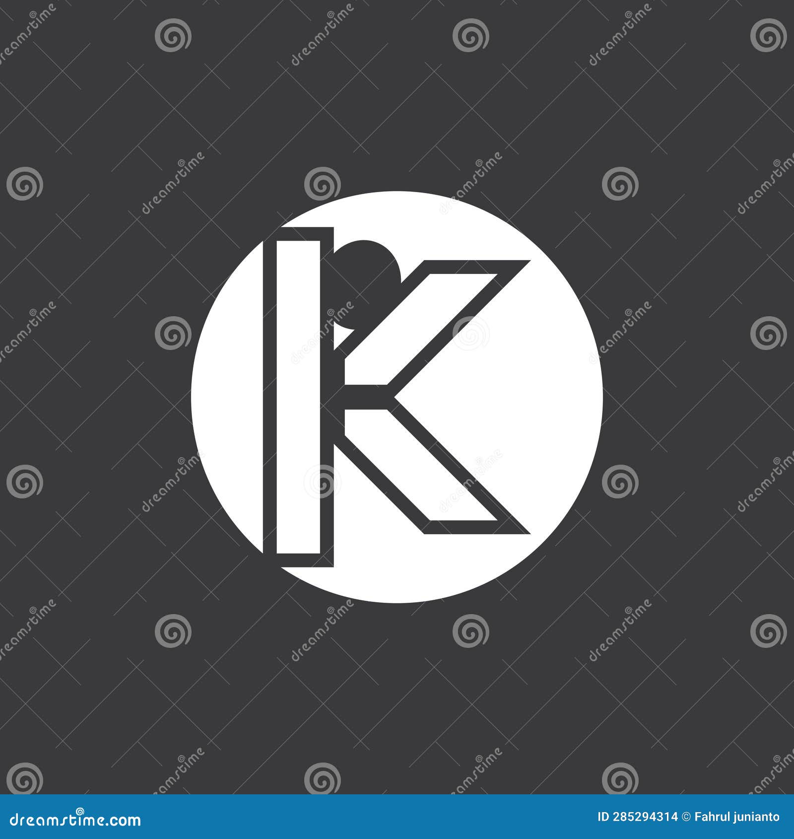 People with K Letter Logo Vector Template Stock Illustration ...