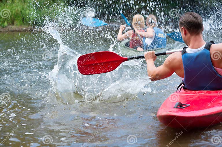 People kayaking stock image. Image of forward, paddling - 33561511