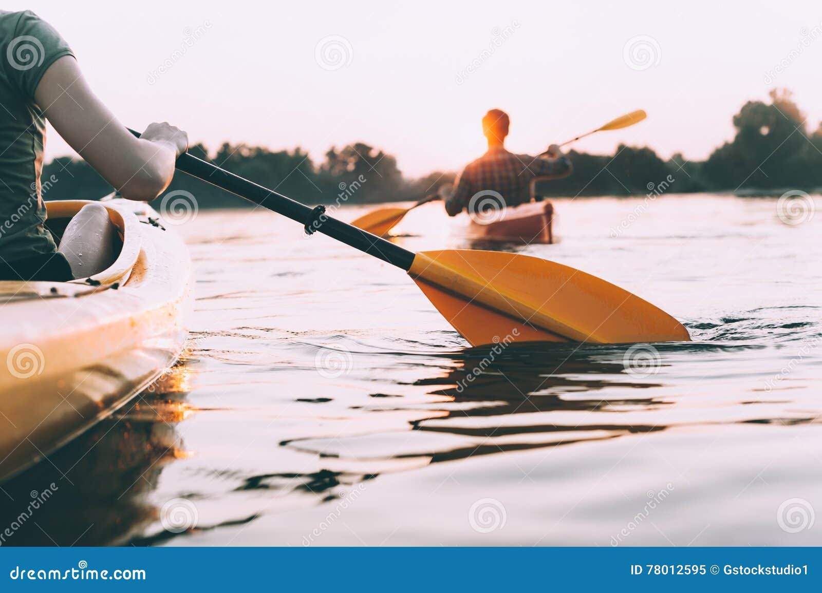 People kayaking. stock image. Image of recreational, activity - 78012595