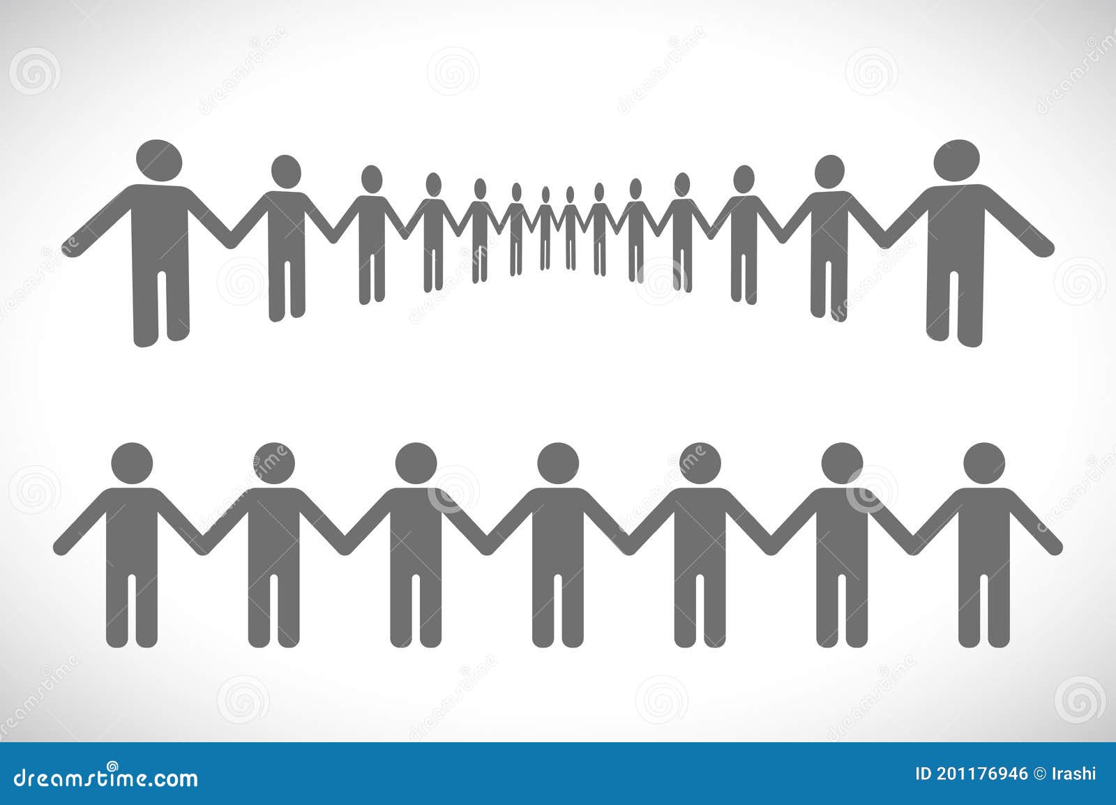 People keep hands stock vector. Illustration of design - 201176946