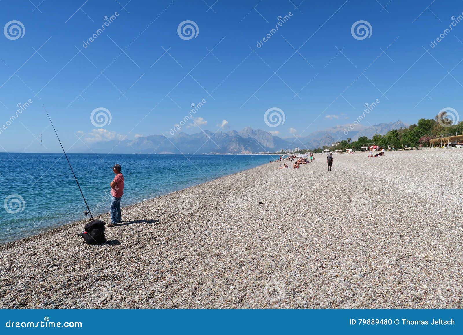 People at Konyaalti Beach in Antalya, Turkey Editorial Image - Image of ...