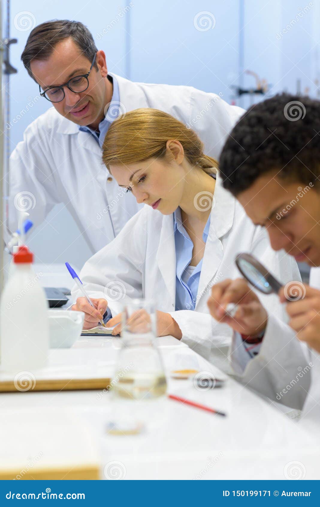 People in a lab stock image. Image of sample, chemical - 150199171