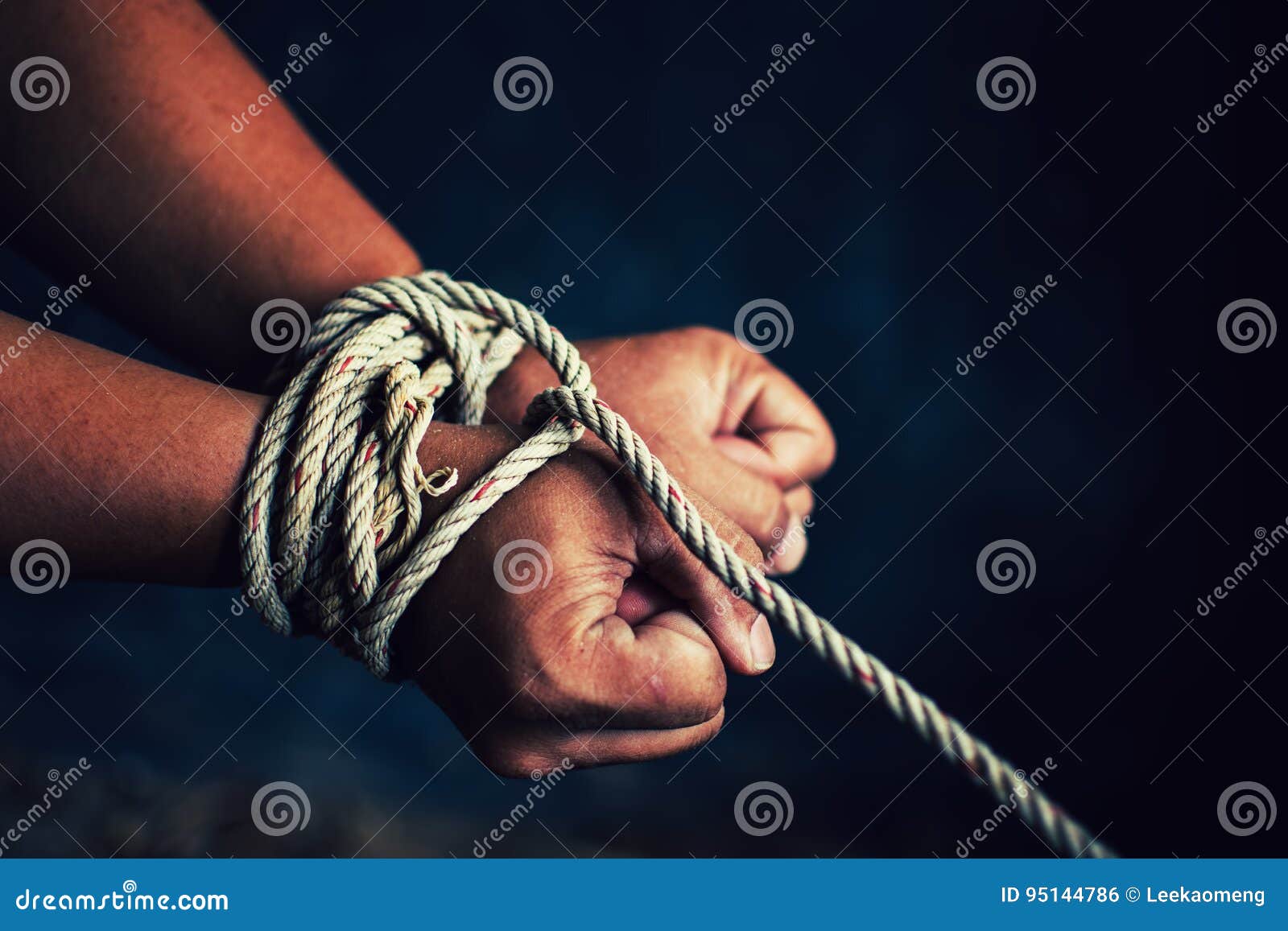 People Lack Freedom by Being Interrupted. Concept of Human Right Stock ...