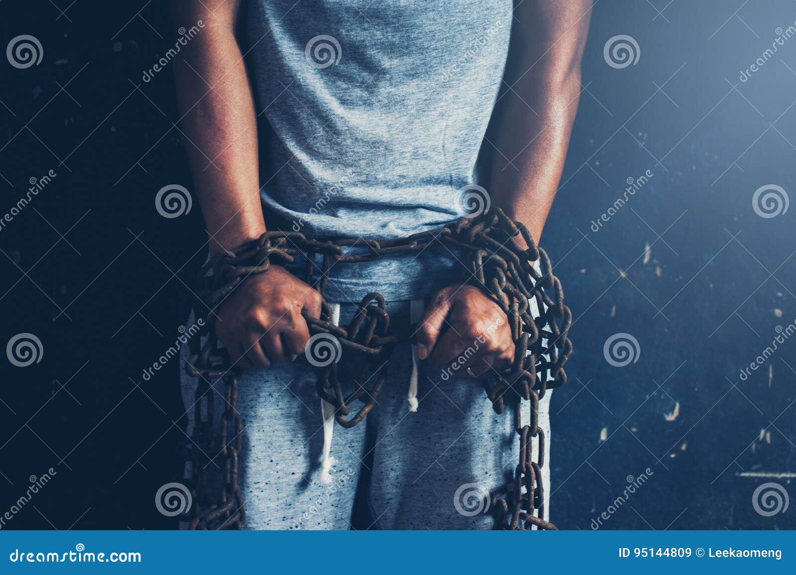 People Lack Freedom by Being Interrupted. Concept of Human Right Stock ...