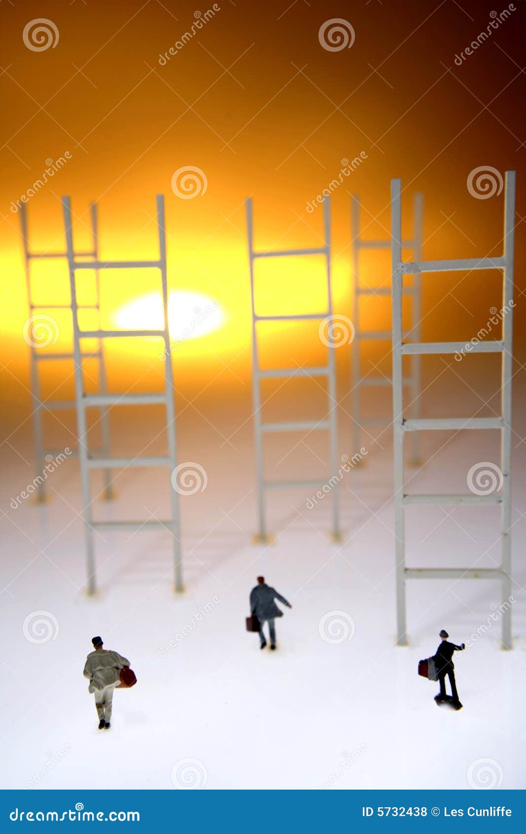 People and ladders stock photo. Image of ambitious, studio - 5732438
