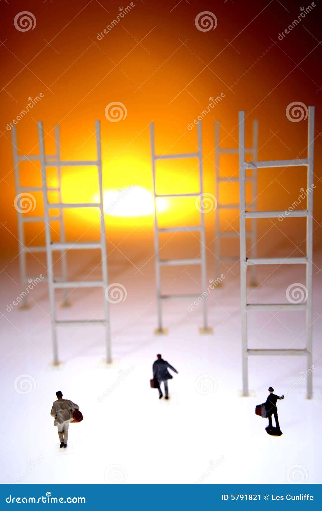 Two Ladders In A Studio Stock Image | CartoonDealer.com #109163719