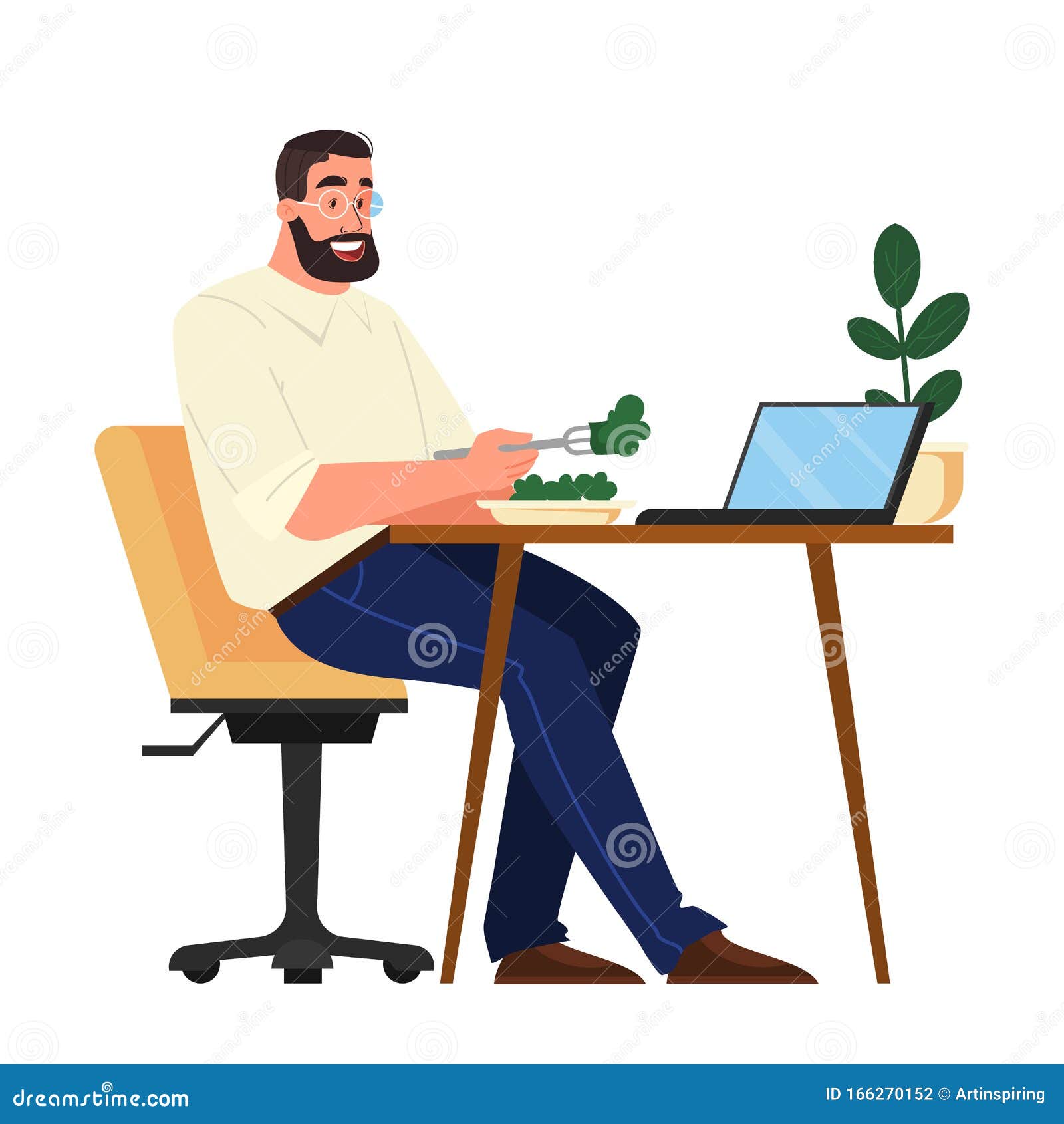 People with Laptop Computer. Character Working on Notebook Stock Vector ...