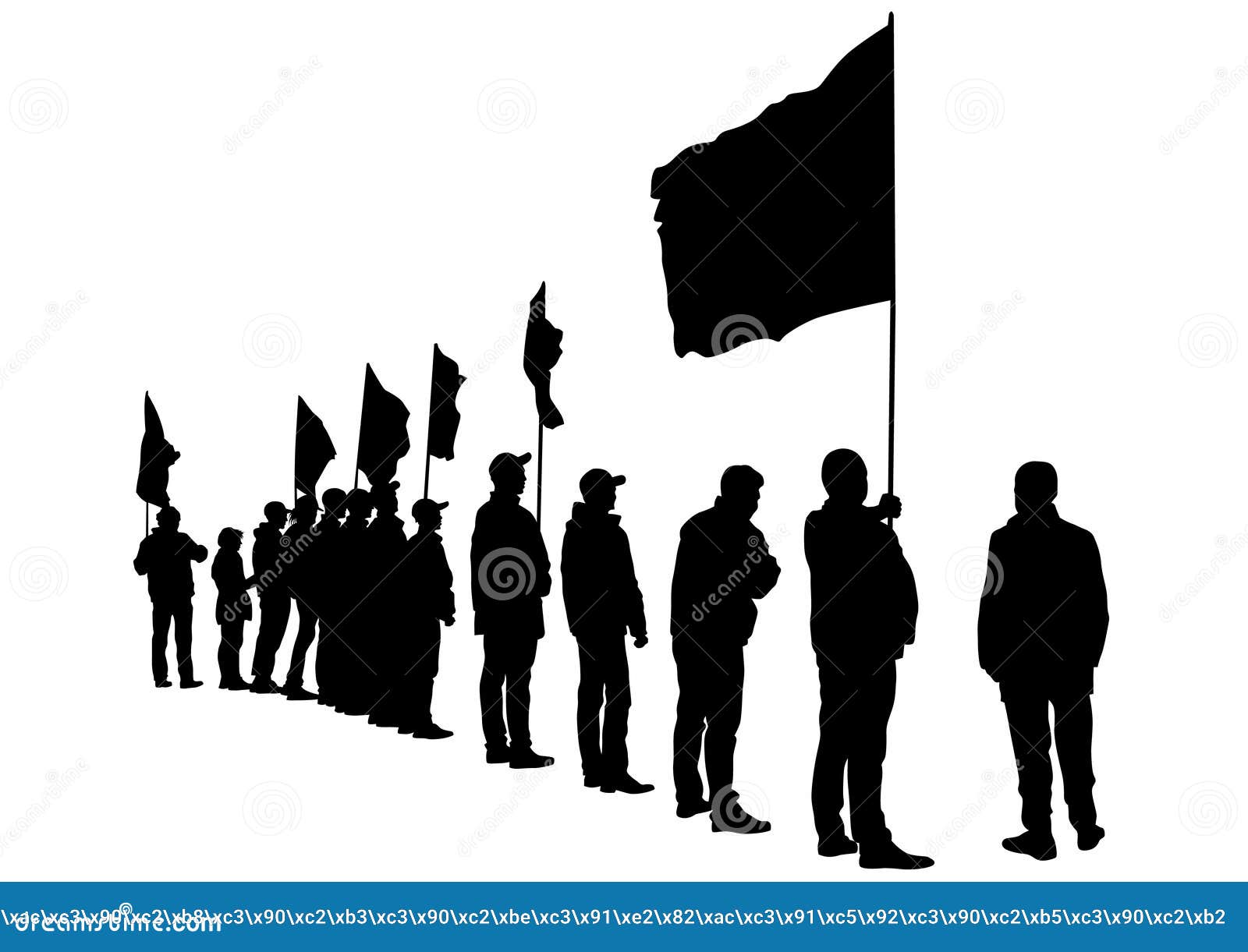 Revolution flags three stock vector. Illustration of action - 147510556