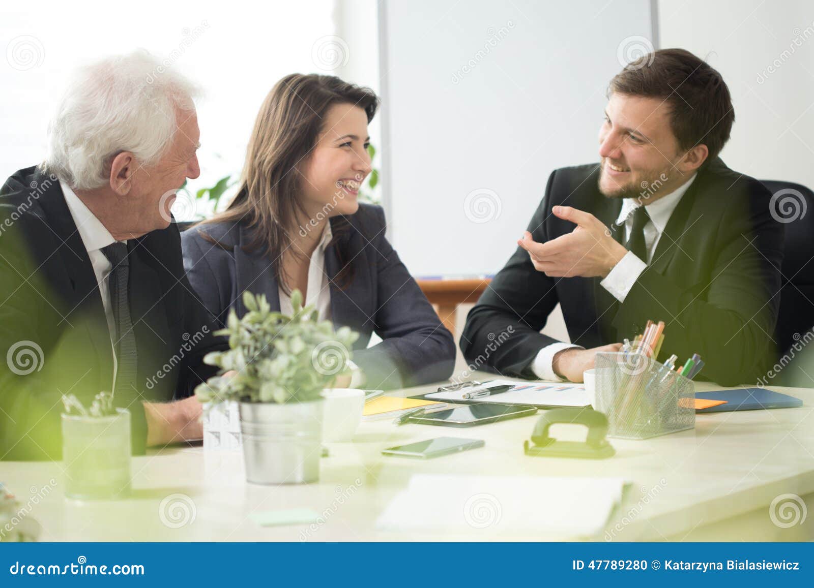 People Laughing during Business Appointment Stock Photo - Image of ...