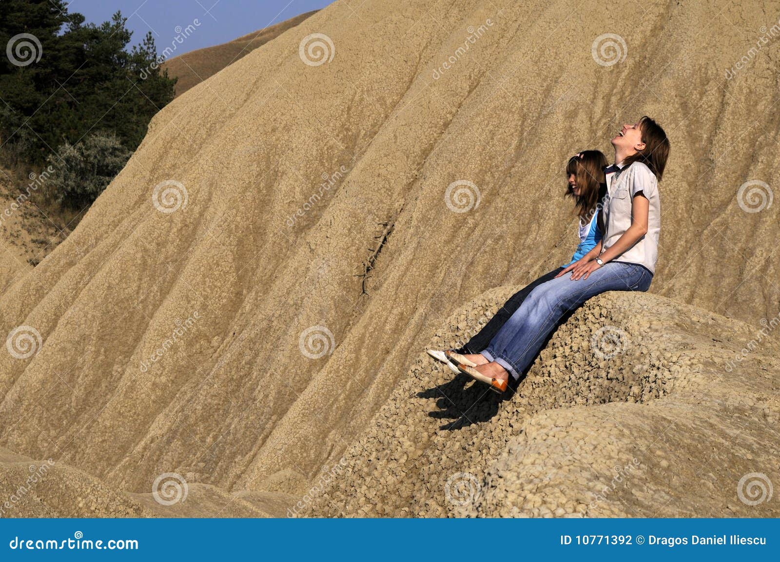 People Laughing on Volcanoes Stock Photo - Image of people, volcanoes ...