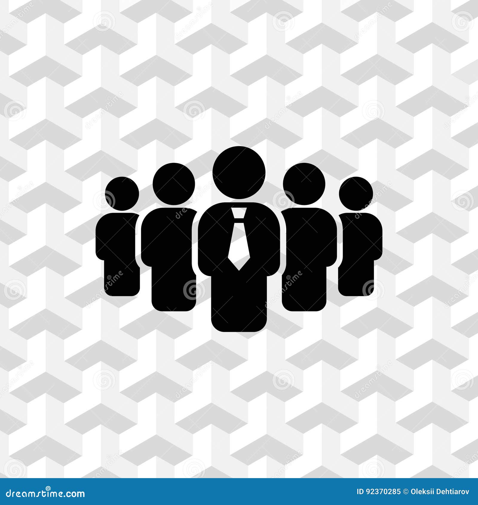 People with the Leader Icon Stock Vector Illustration Flat Design Stock ...
