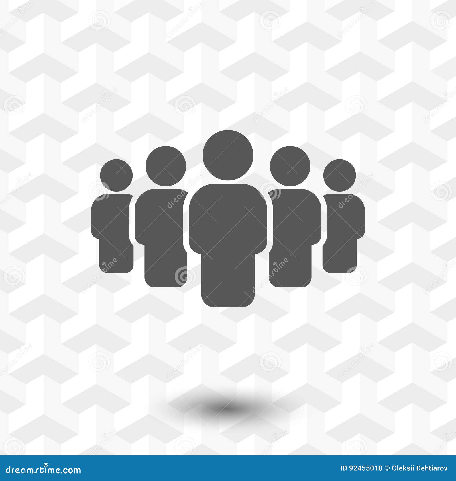 People with the Leader Icon Stock Vector Illustration Flat Design Stock ...