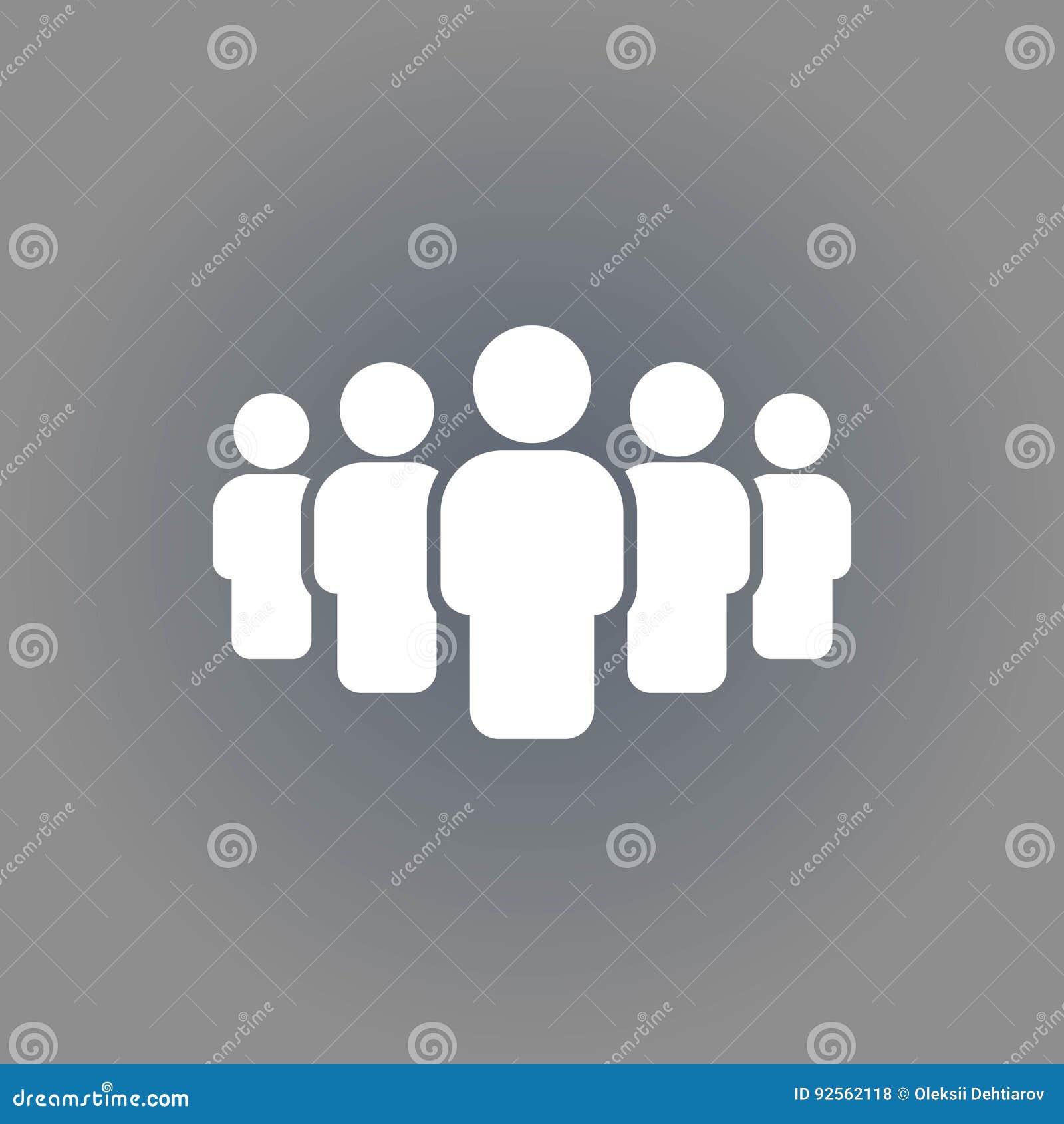 People with the Leader Icon Stock Vector Illustration Flat Design Stock ...