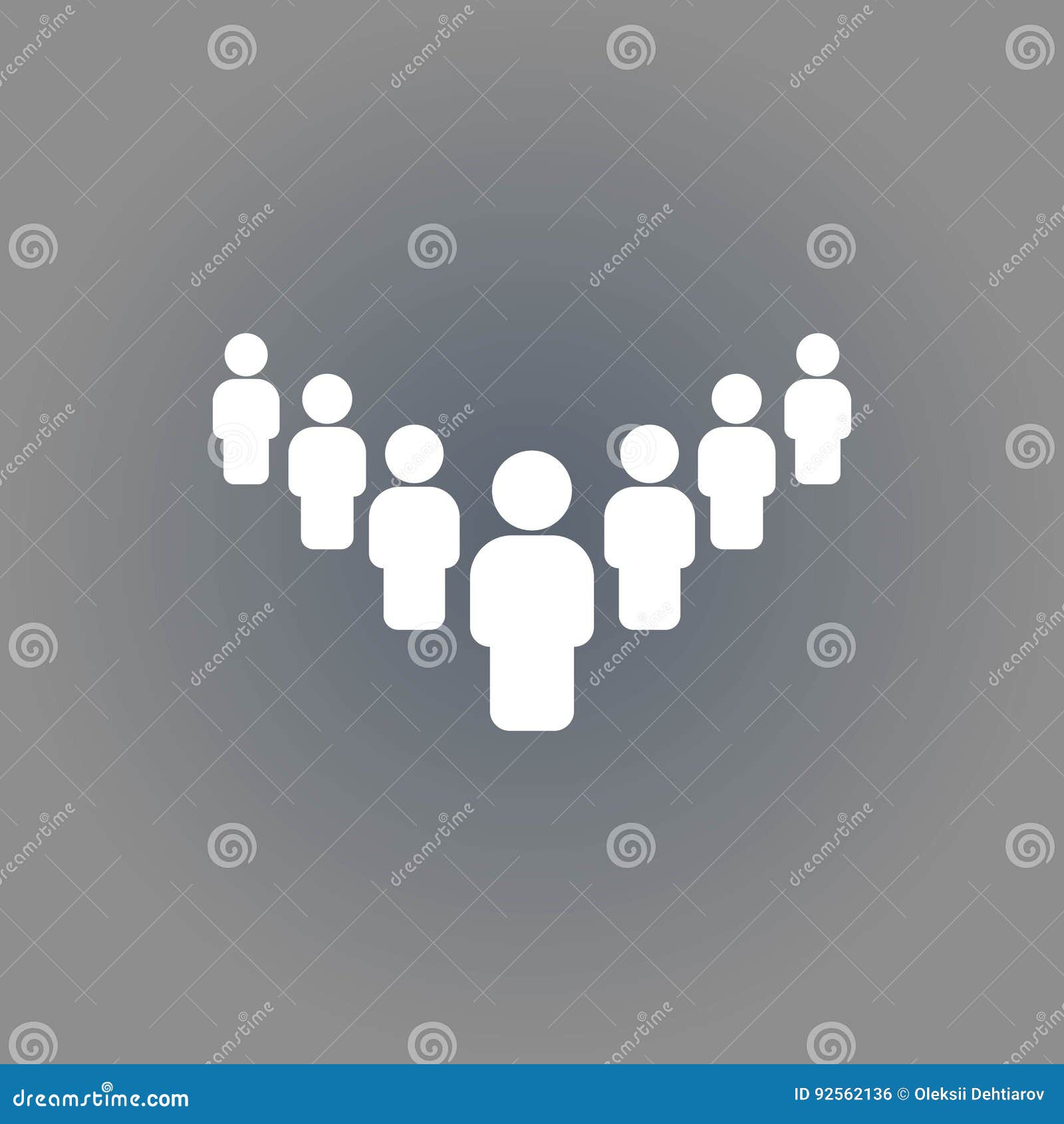 People with the Leader Icon Stock Vector Illustration Flat Design Stock ...