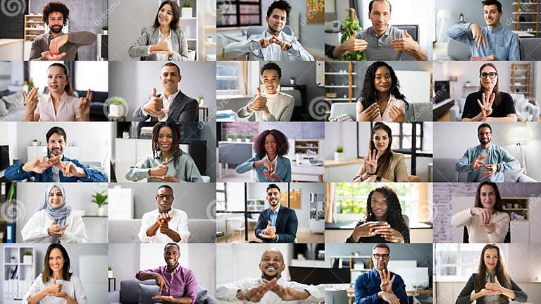 People Learning Deaf Sign Language Stock Photo - Image of team, person ... People Learning Deaf Sign Language Stock Photo - Image of team, person ...