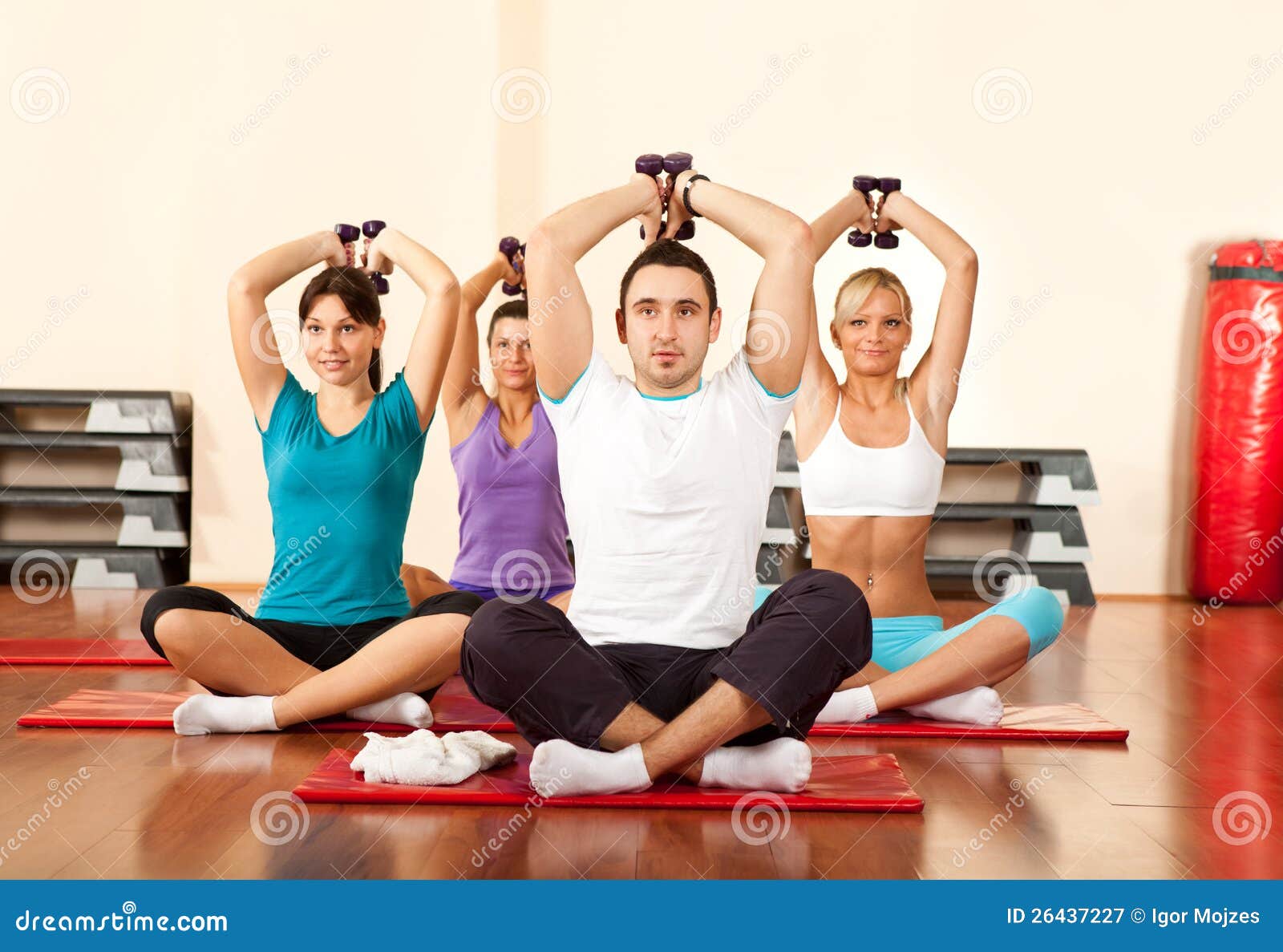 People lifting weights stock image. Image of active, pilates - 26437227