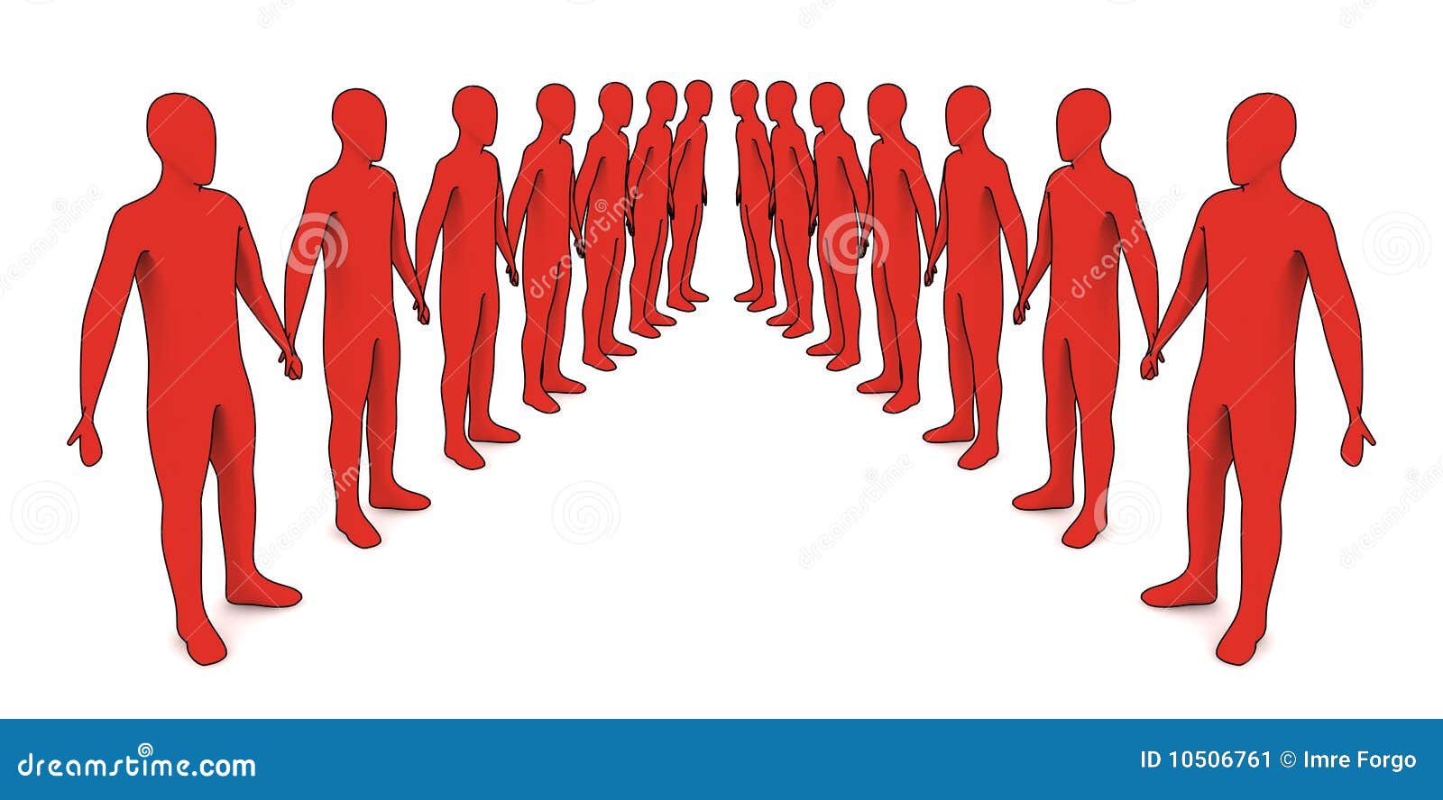 People in line stock illustration. Illustration of outside - 10506761