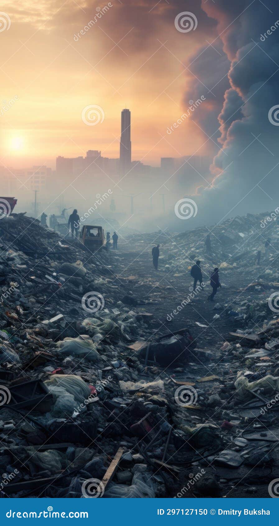People Live in Garbage, Suffocated by Smog from Factories ...
