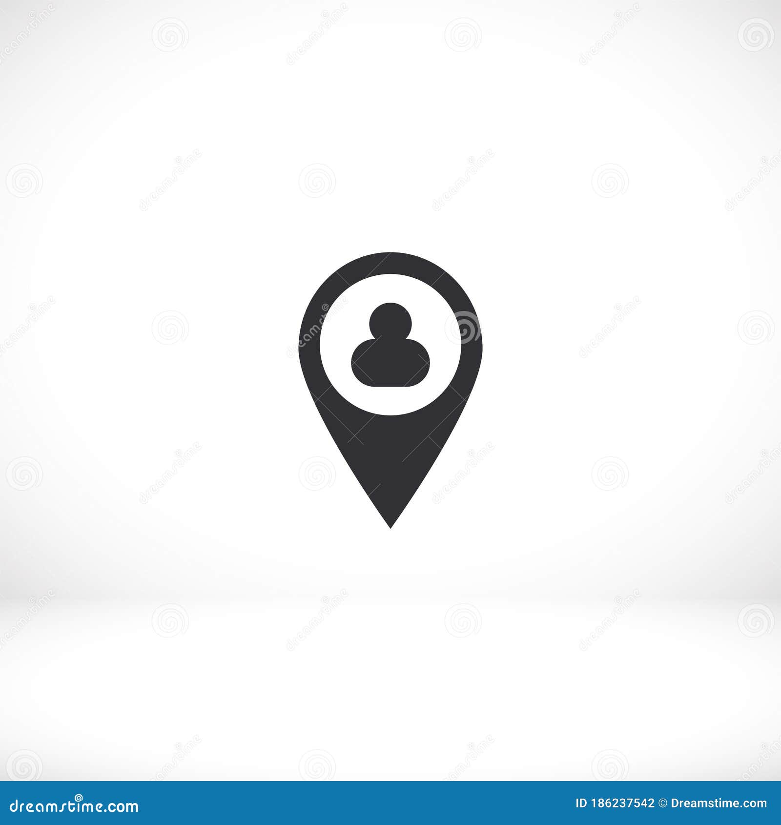 People Location Icon. the Location of the Person. Label on the Map ...