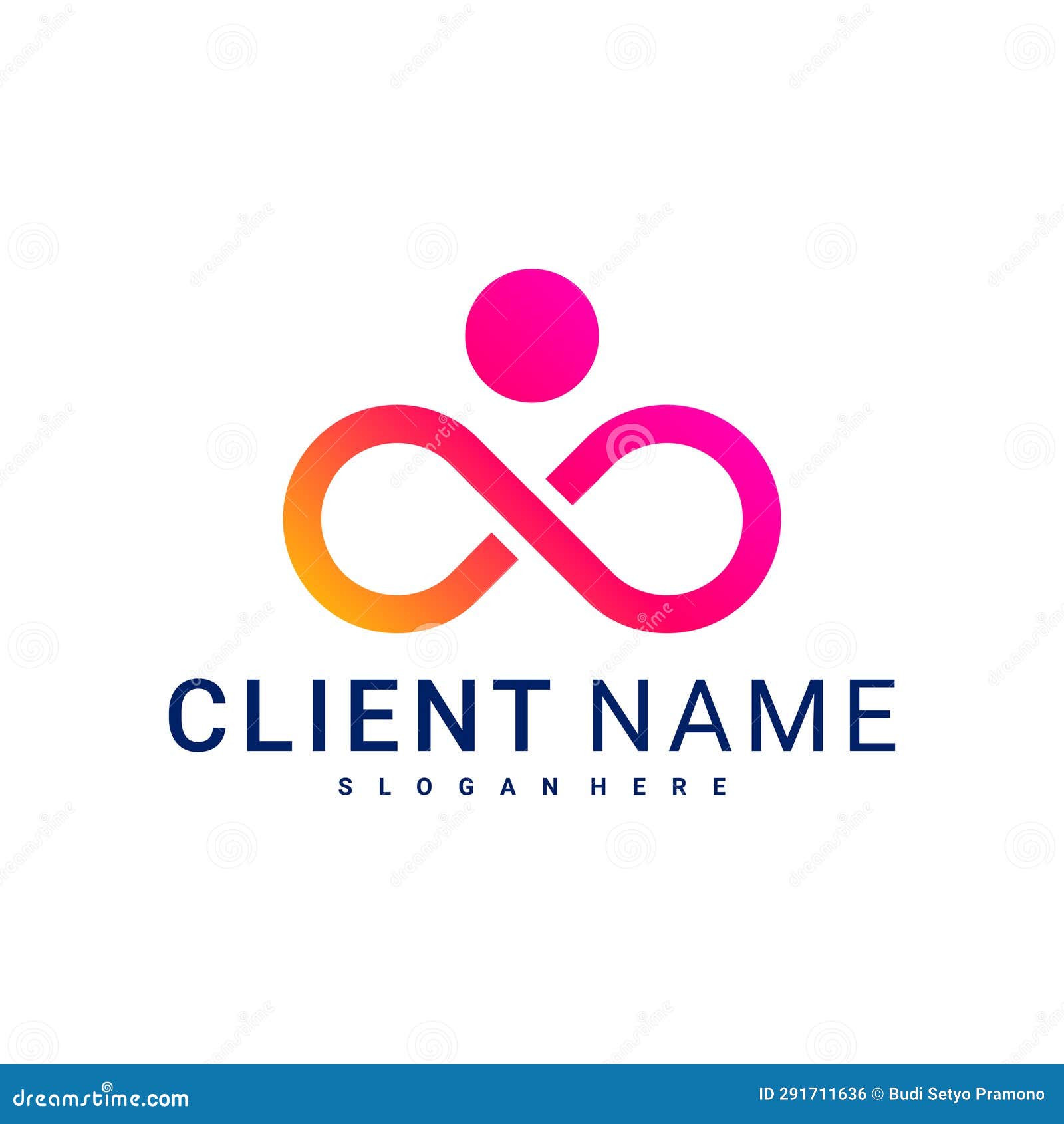 People Logo Design, Human with Infinity Icon Combination, People Logo ...