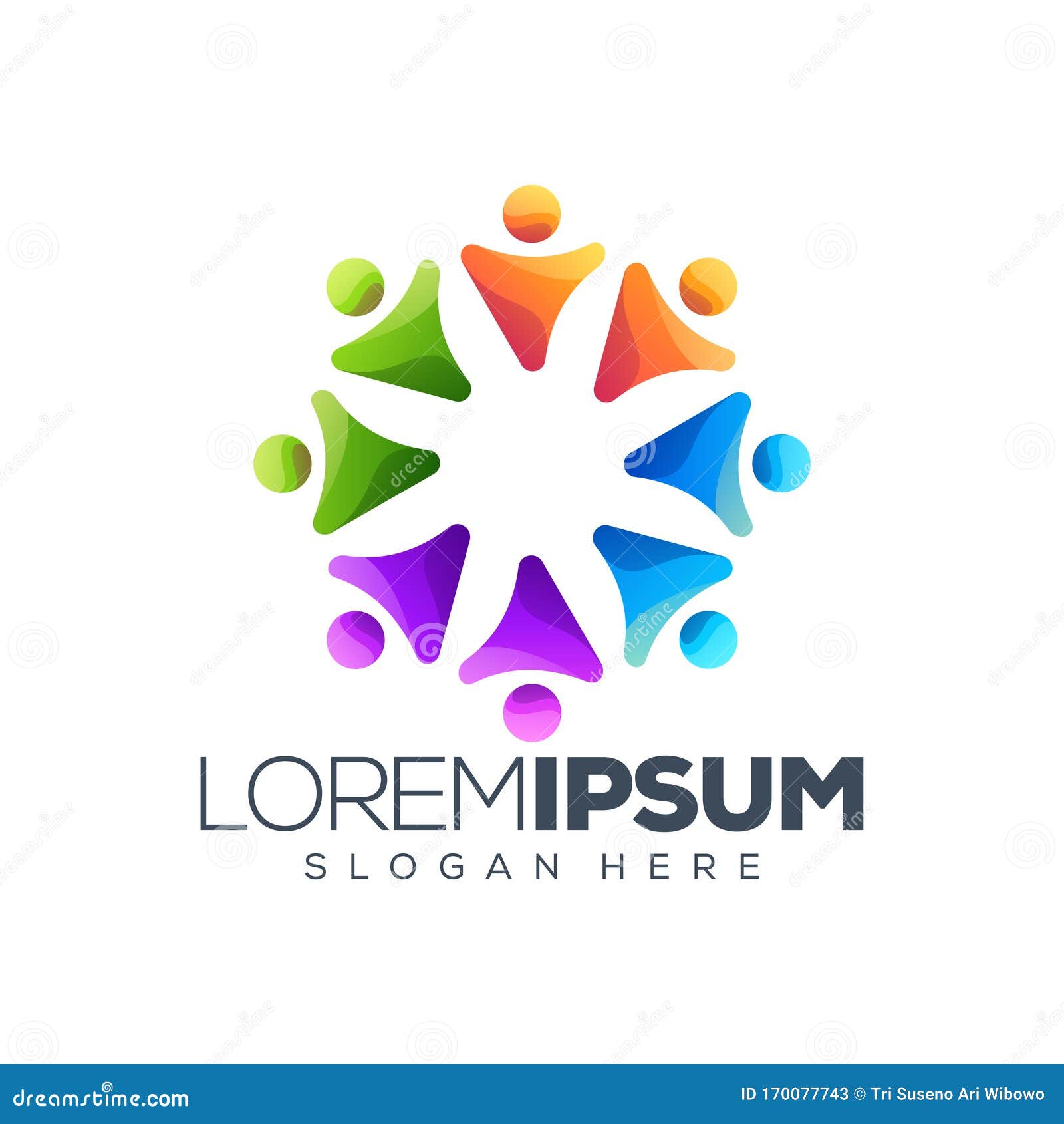 People Logo Design Vector Illustrations Stock Illustration ...