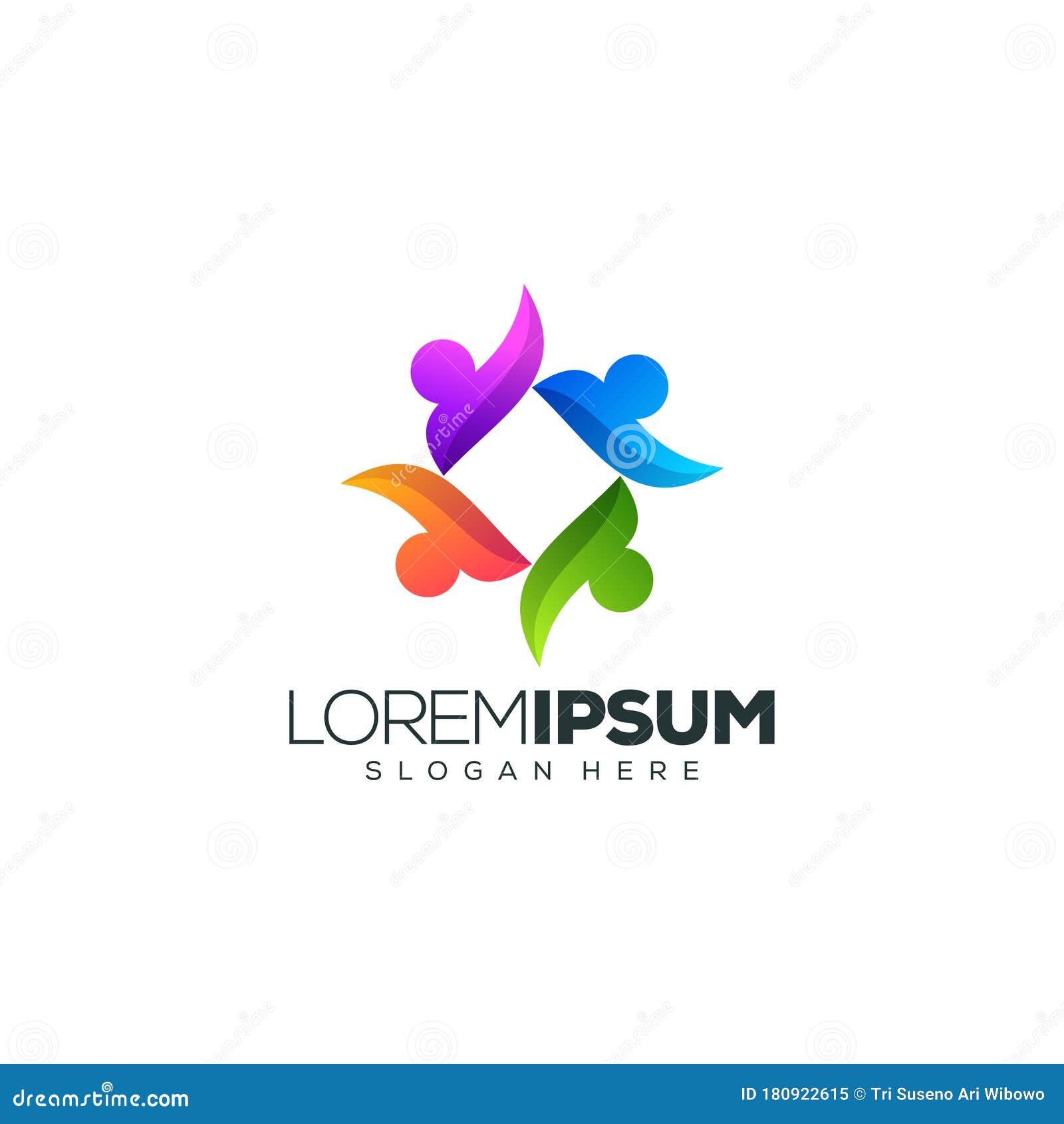 People Logo Design Vector Illustrations Stock Vector - Illustration of ...