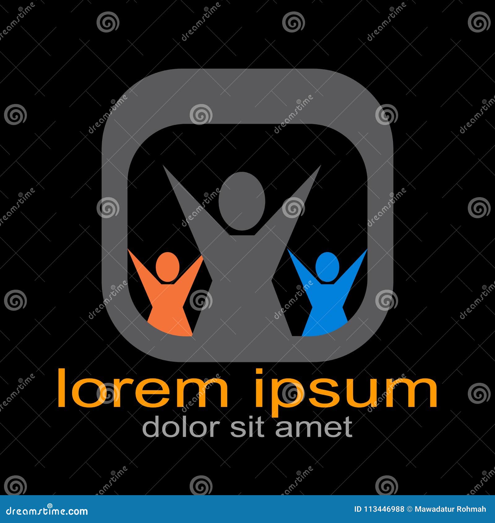 People Logo Graphic Resource Stock Vector - Illustration of body ...