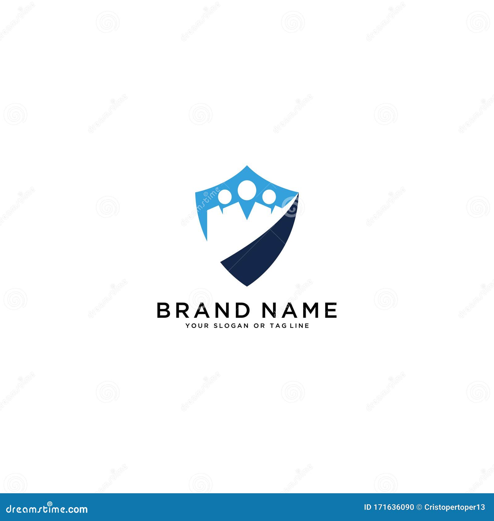 People Logo and Shield Vector Stock Vector - Illustration of human ...