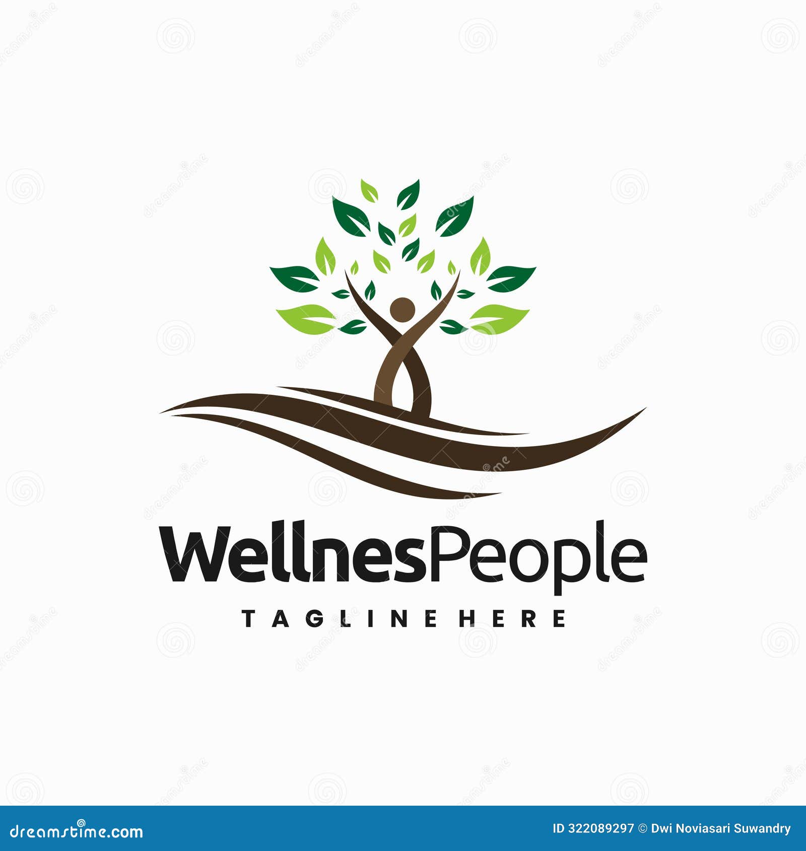 People Logo with Tree Combination Concept, Tree People Logo Stock ...