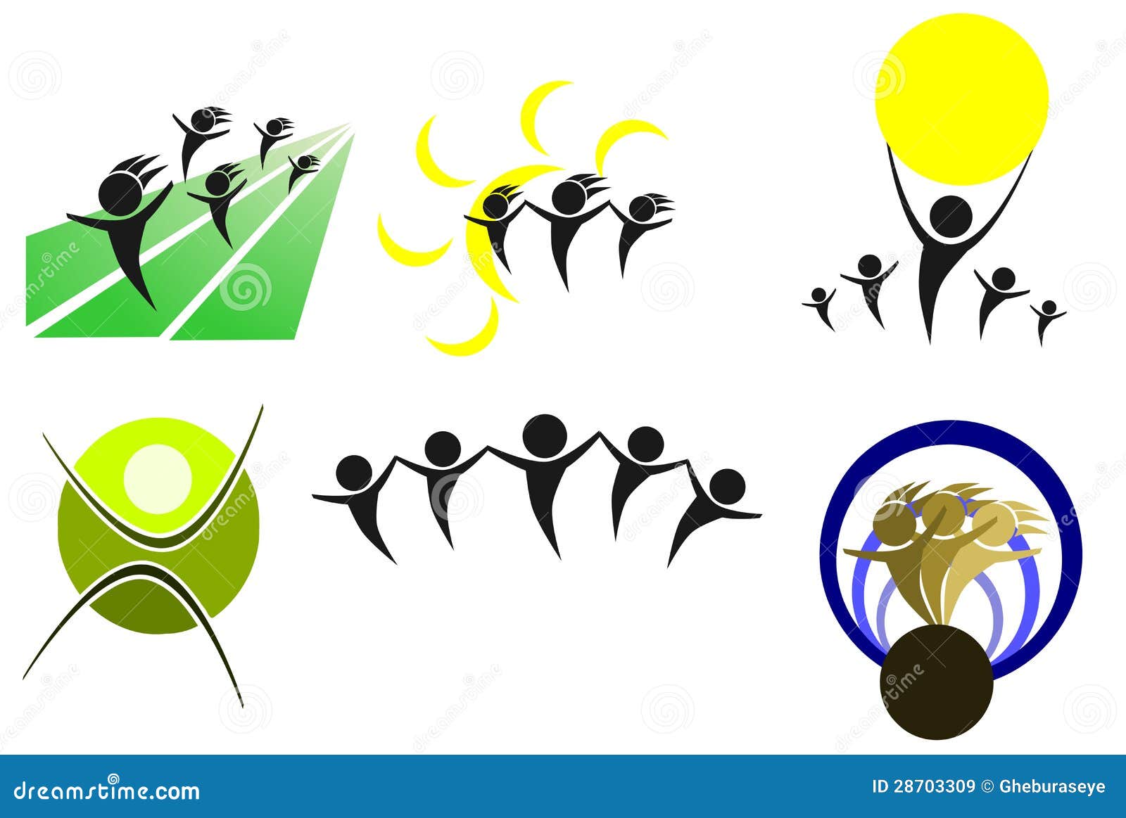 People logos stock image. Illustration of clip, blue - 28703309