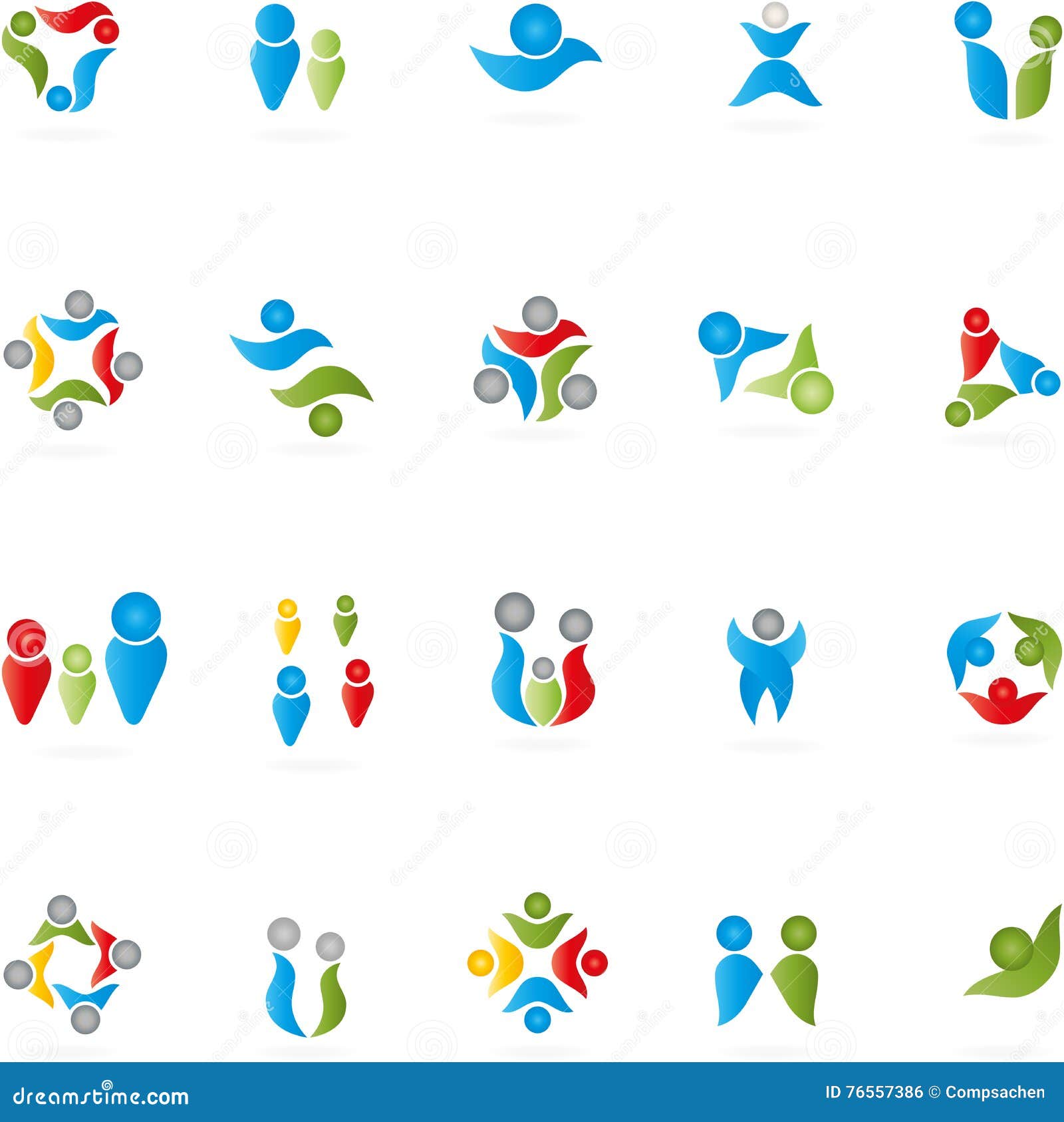 People, Logos, Collection, Logos Stock Vector - Illustration of element ...