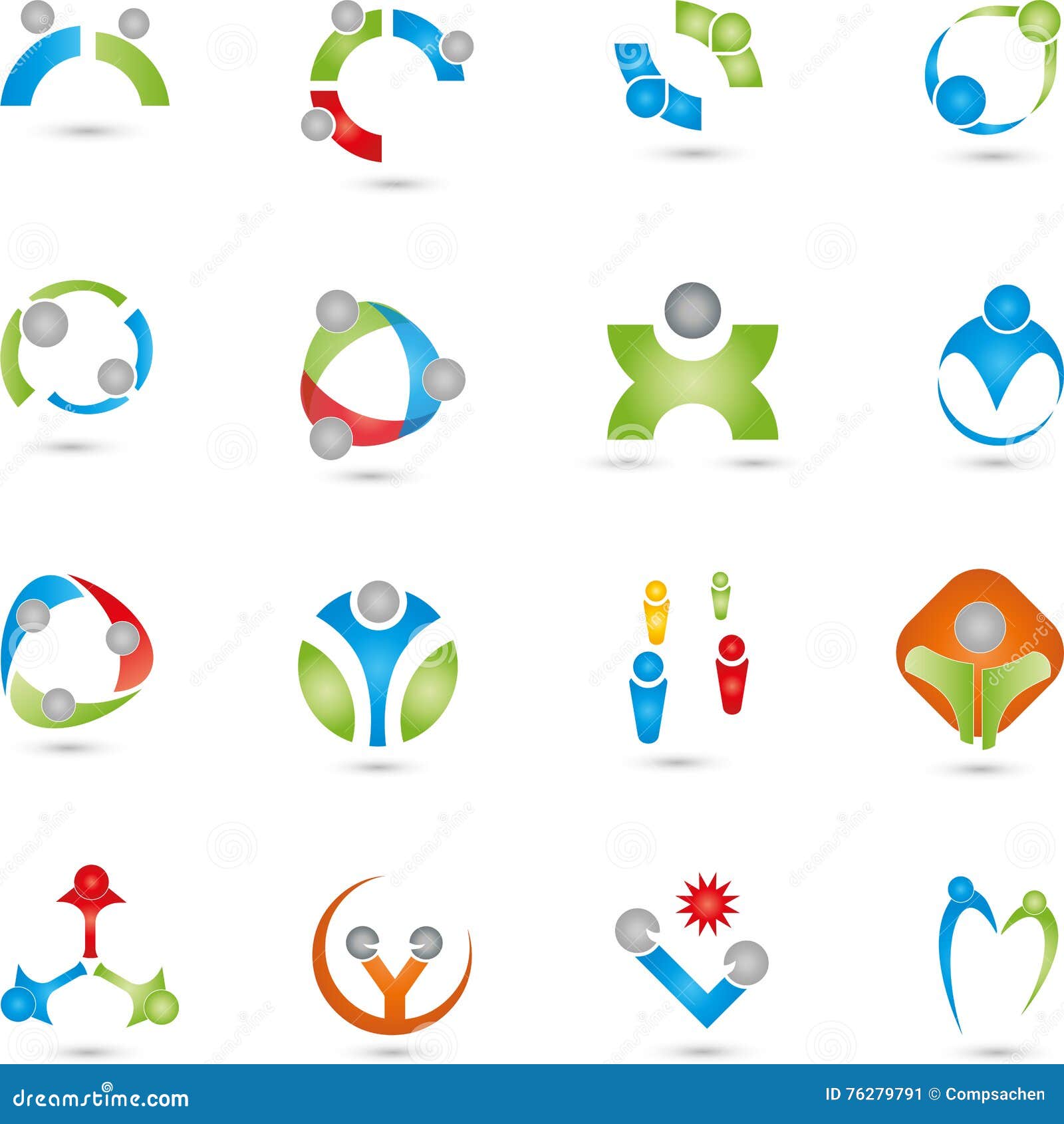 People, Logos, Collection, People Stock Vector - Illustration of ...