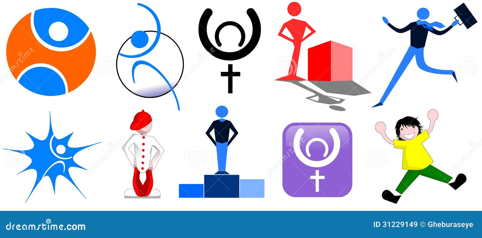 People logos stock image. Illustration of abstract, group - 31229149