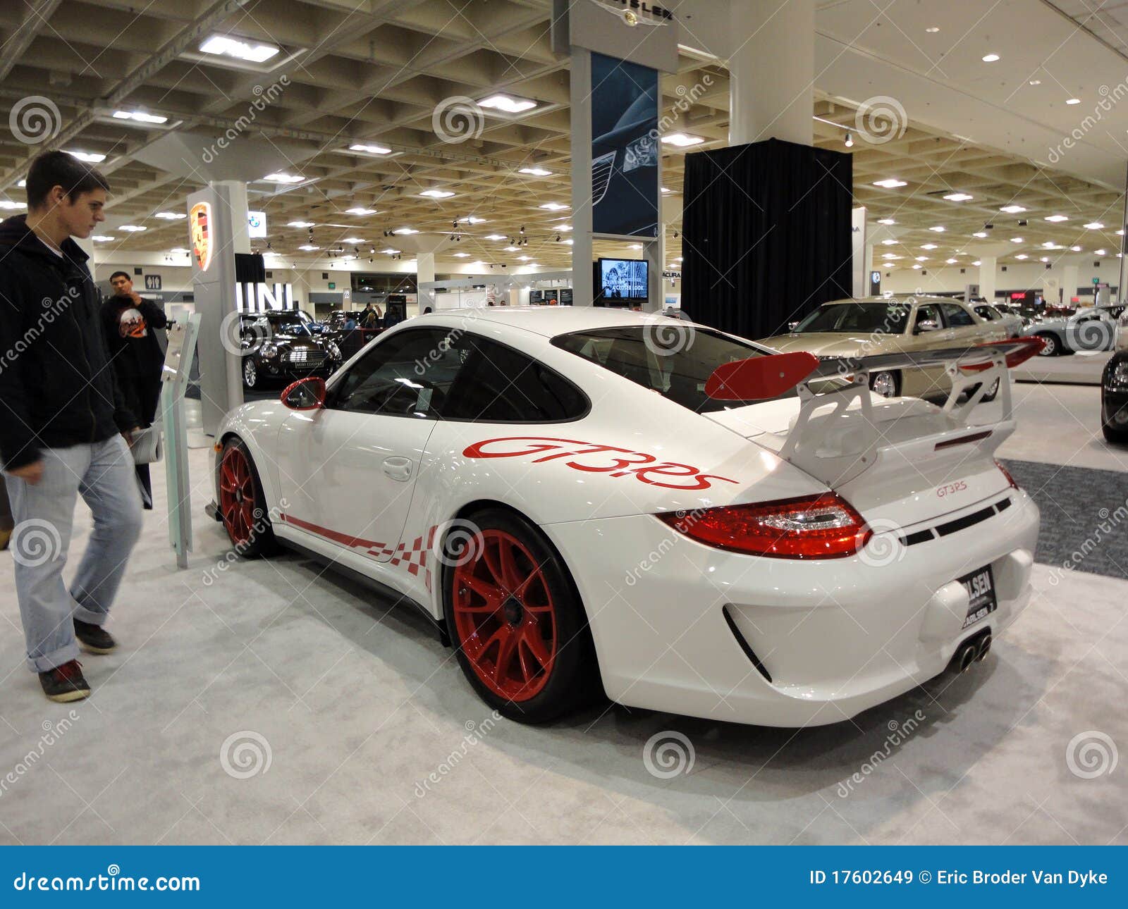 People Looke at Porsche GT3RS on Display Editorial Stock Image - Image ...
