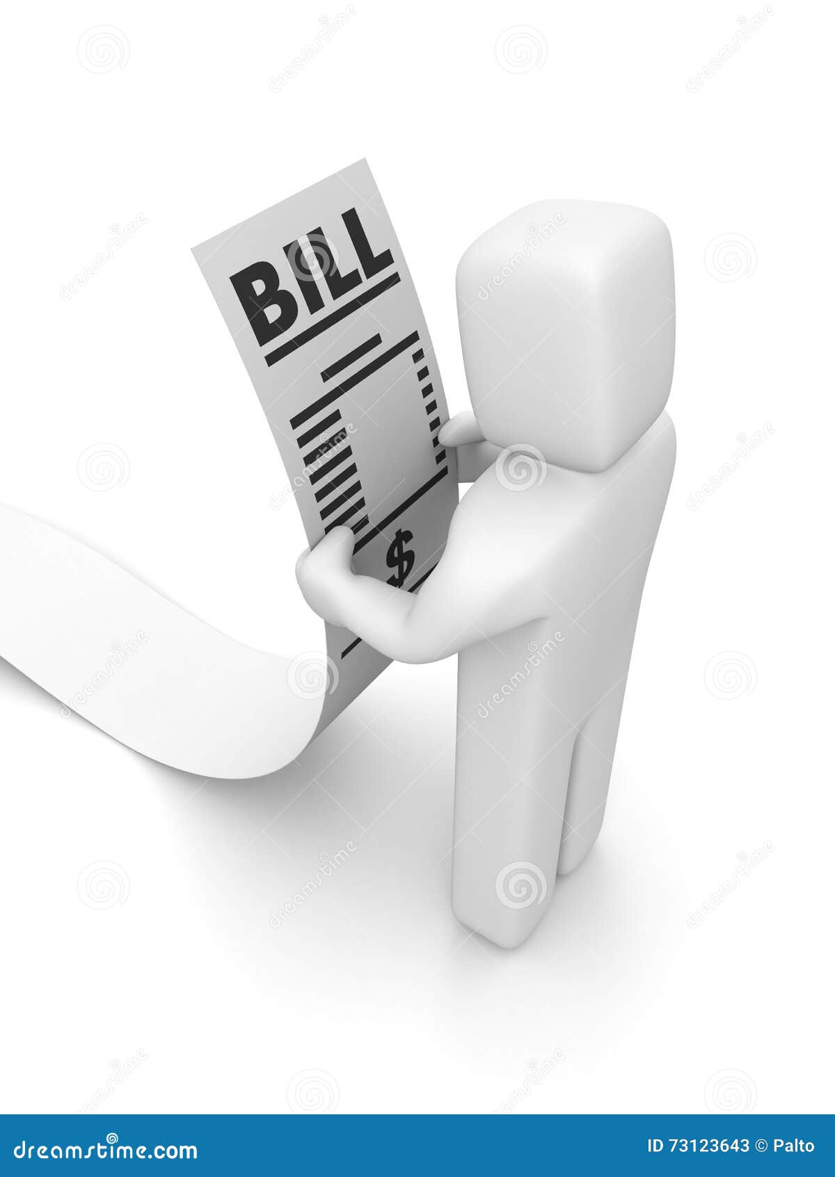 People looking the bill stock illustration. Illustration of debt - 73123643