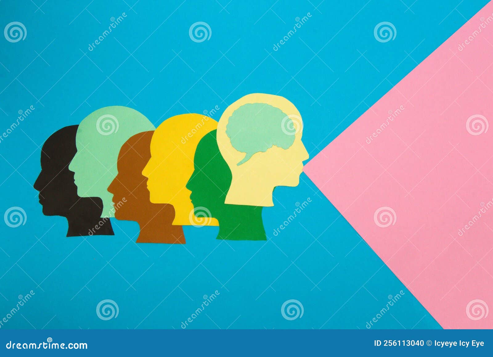 People Looking in One Direction, and One Man with a Vision Looking in ...