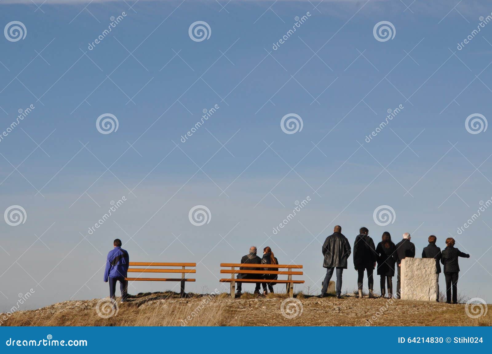 People at lookout point stock photo. Image of panorama - 64214830