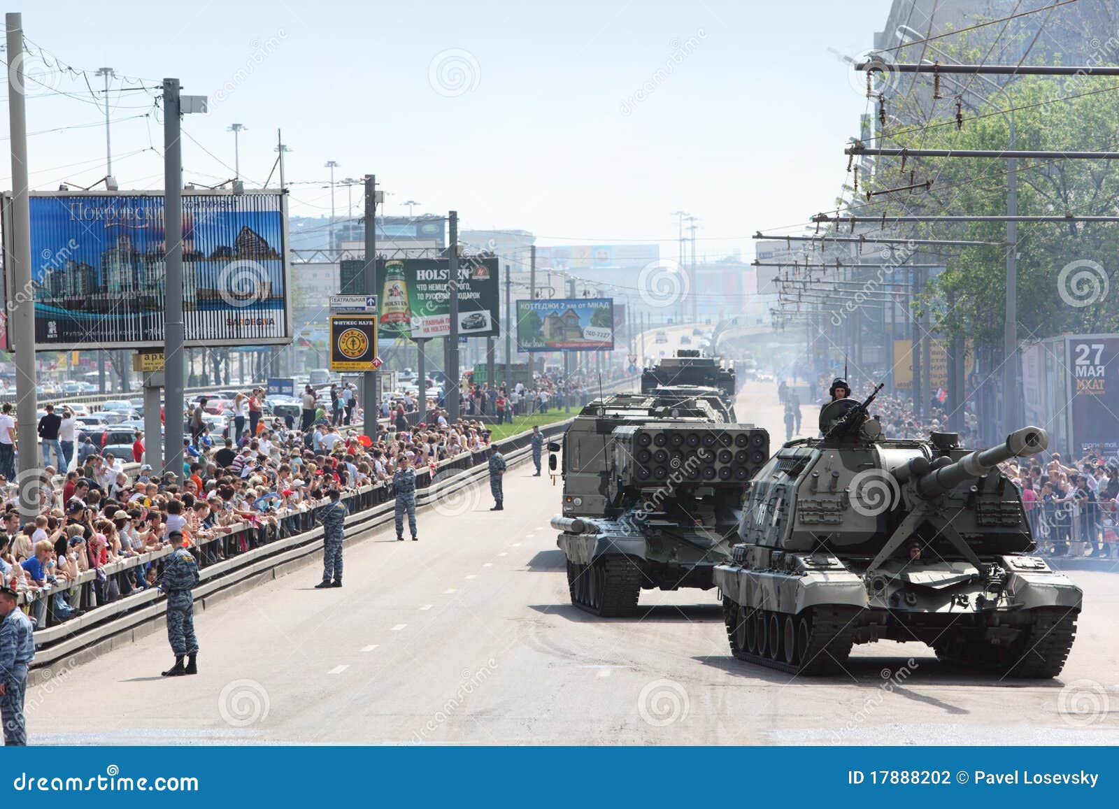People Looks on Weaponry and Tank on Road Editorial Photography - Image ...