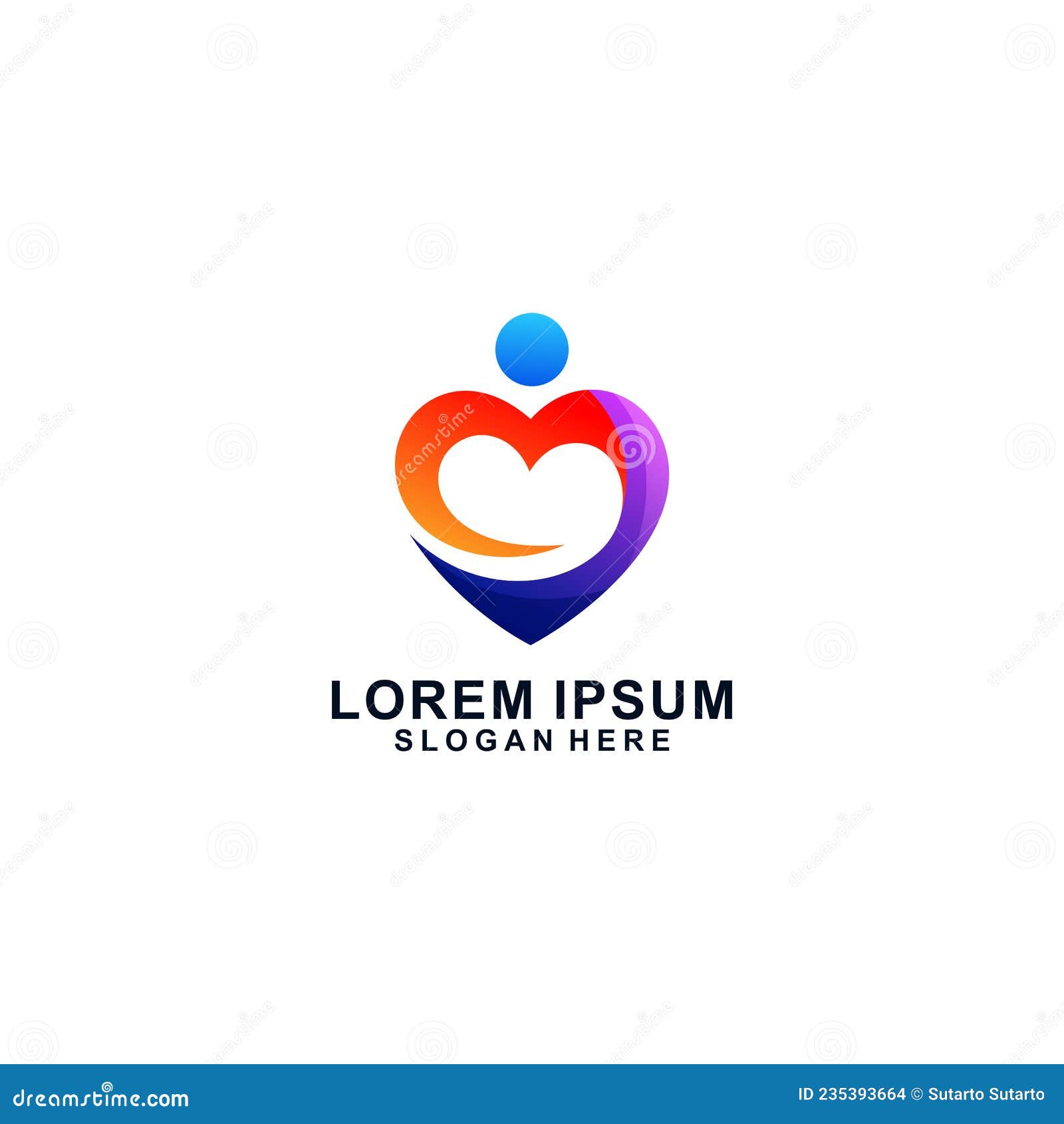 Peoplewith Love Logo Design Stock Photo - Image of human, heart: 235393664
