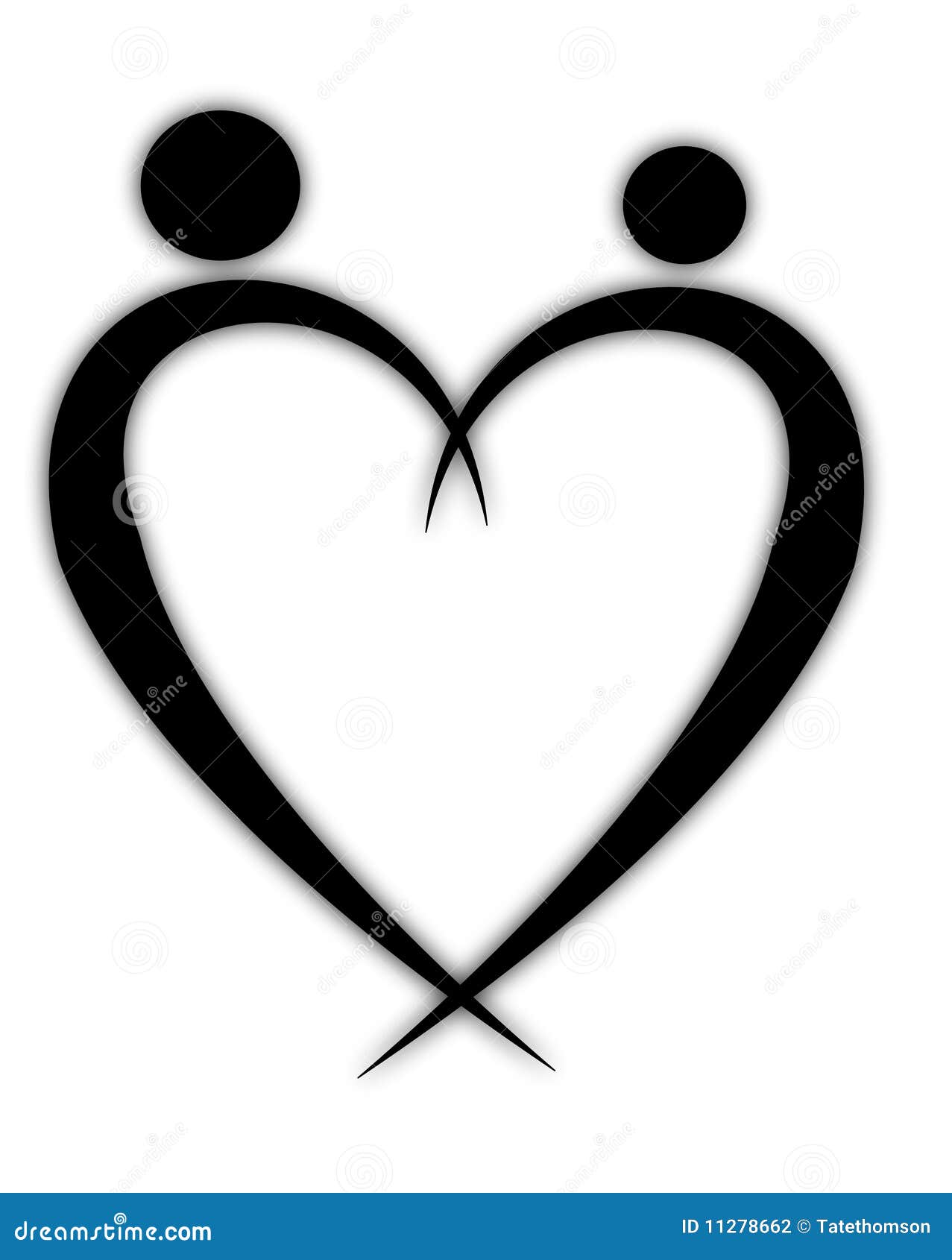 People in love symbol stock illustration. Illustration of people - 11278662