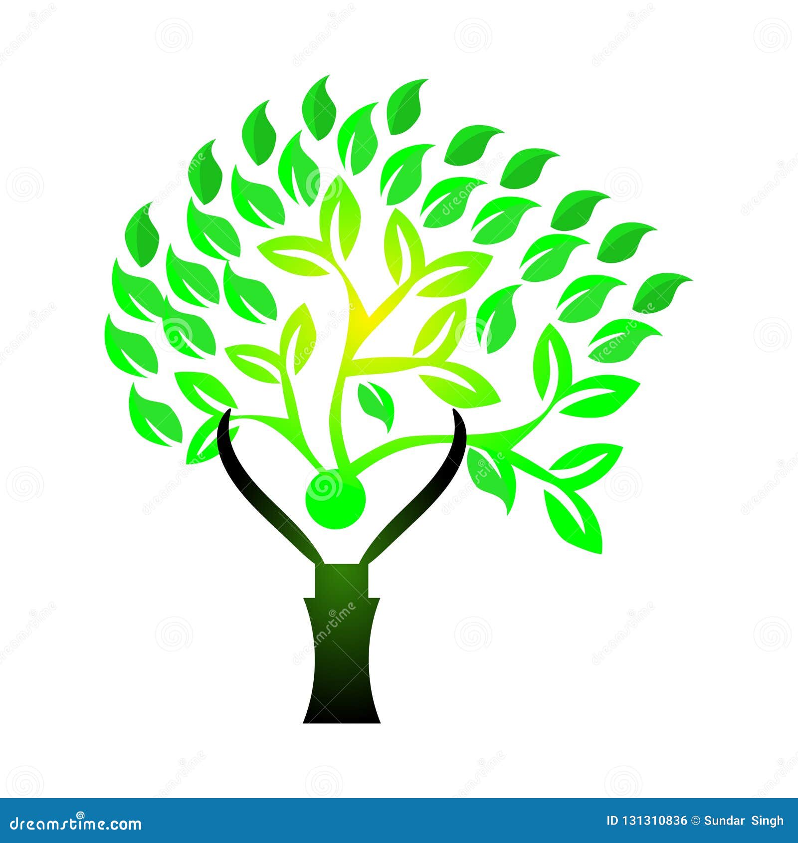 People Love Tree with Roots Stock Illustration - Illustration of design ...