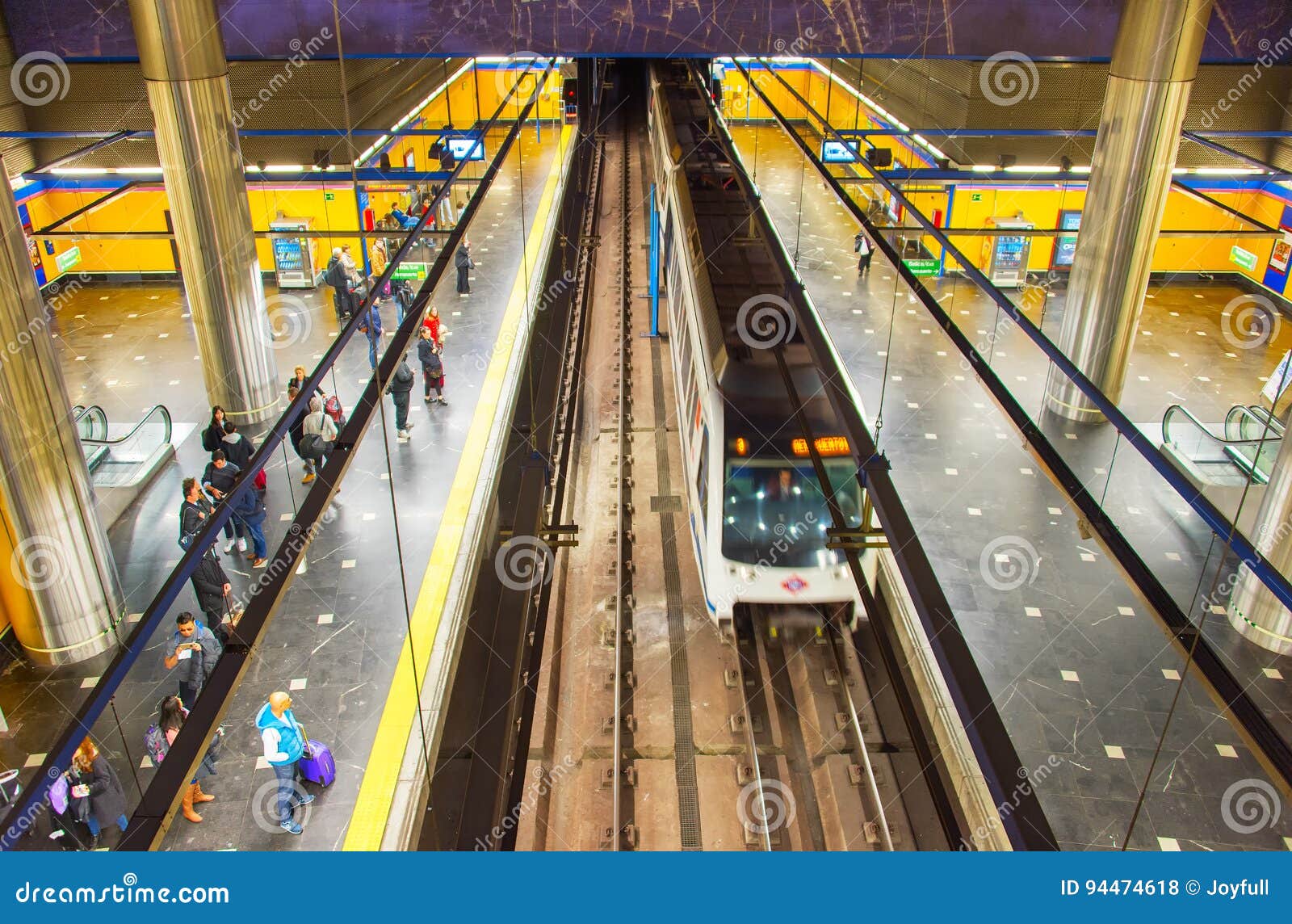 People at Madrid Metro , Spain Editorial Stock Photo - Image of ...