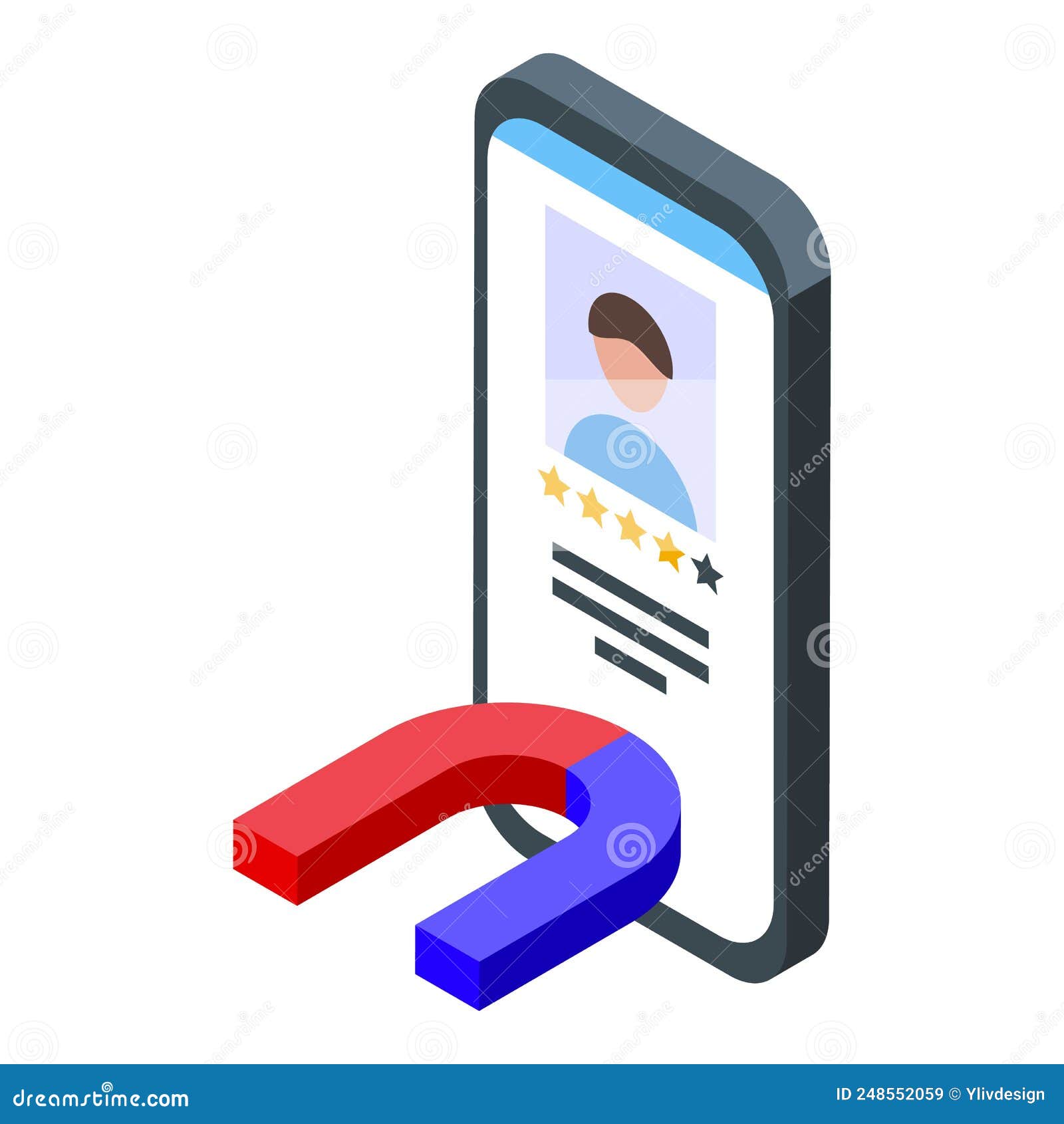 People Magnet Cartoon Illustration | CartoonDealer.com #325733620