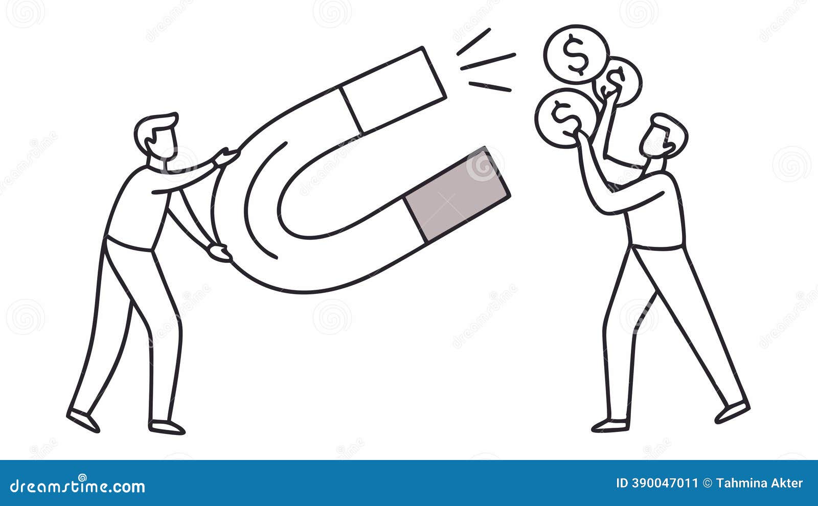 People Magnet Attract Draw Pull Audience Together Words Stock Image ...