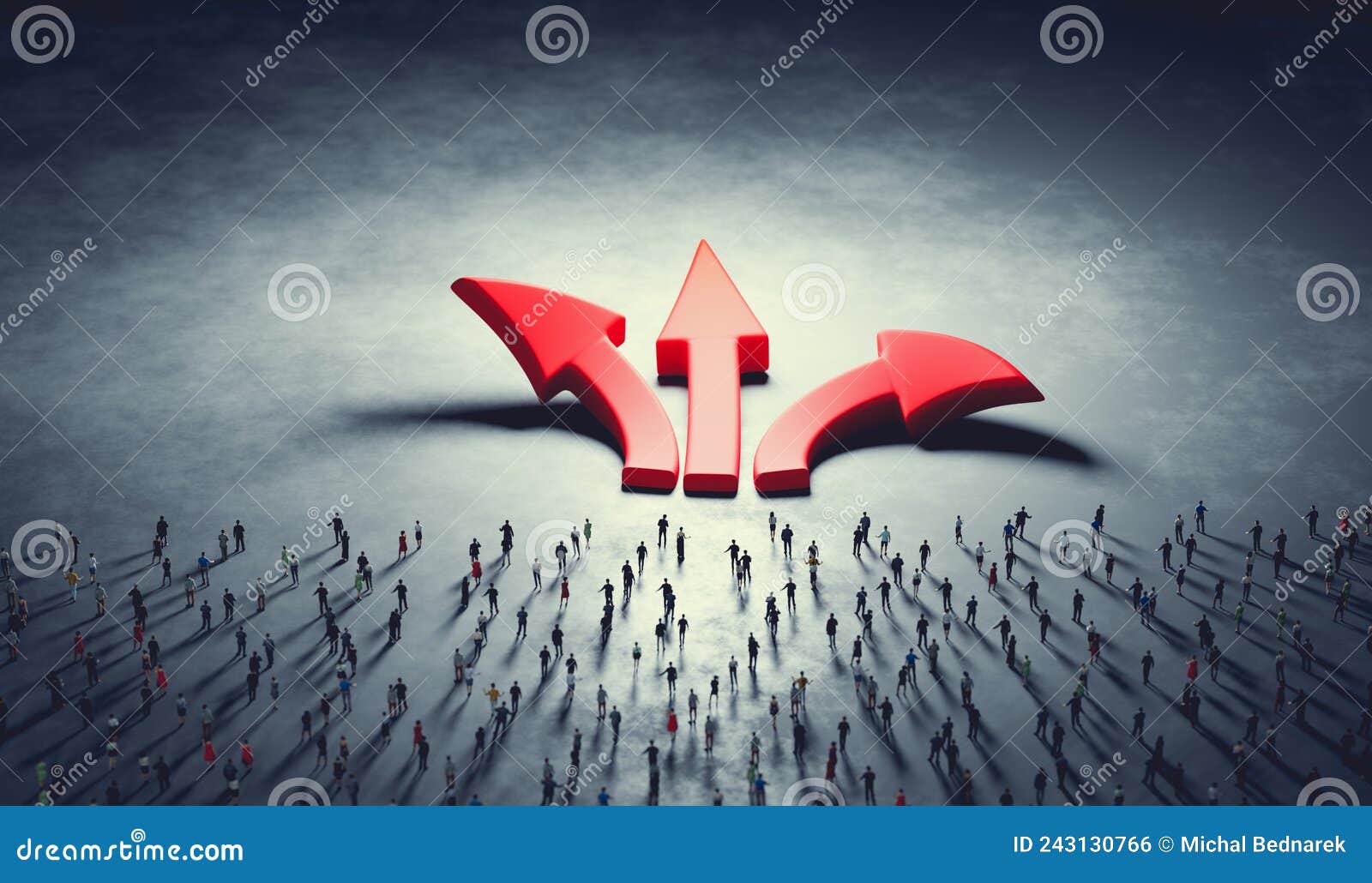 People Make Decision and Choose. Stock Illustration - Illustration of ...