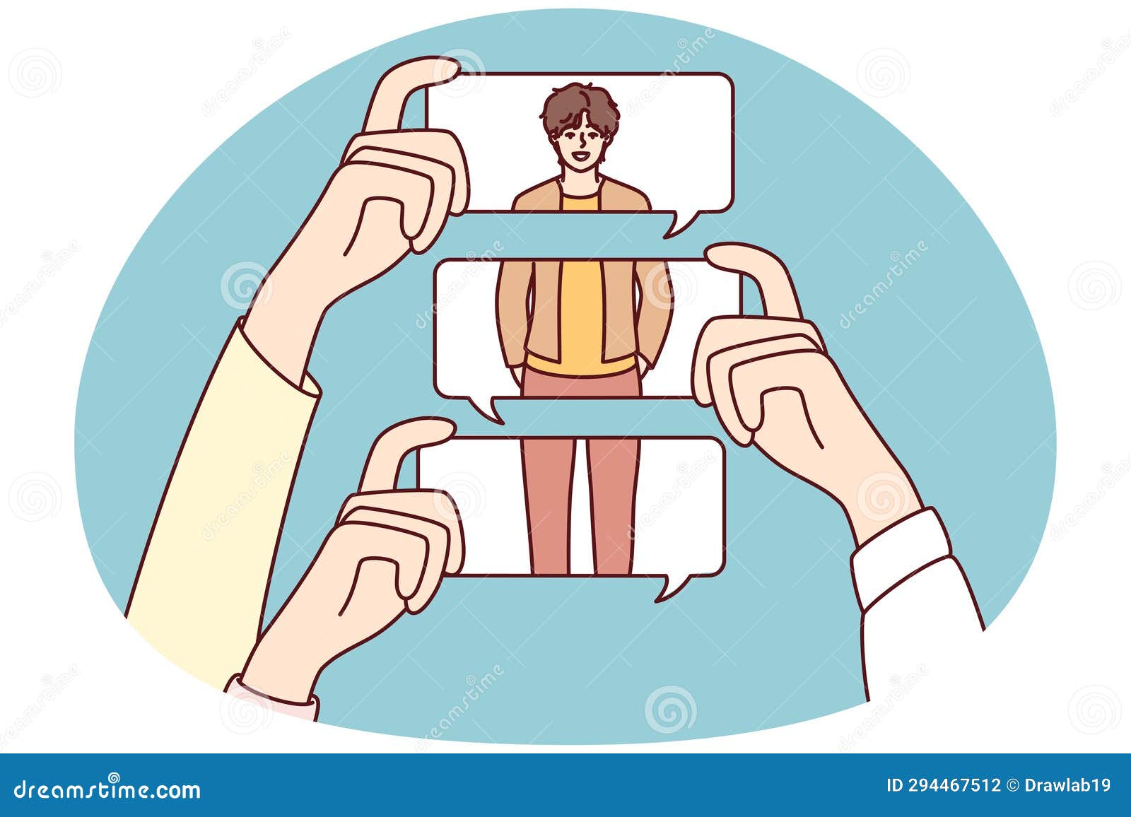 People Make Negative Comments about Person Looks Stock Vector ...