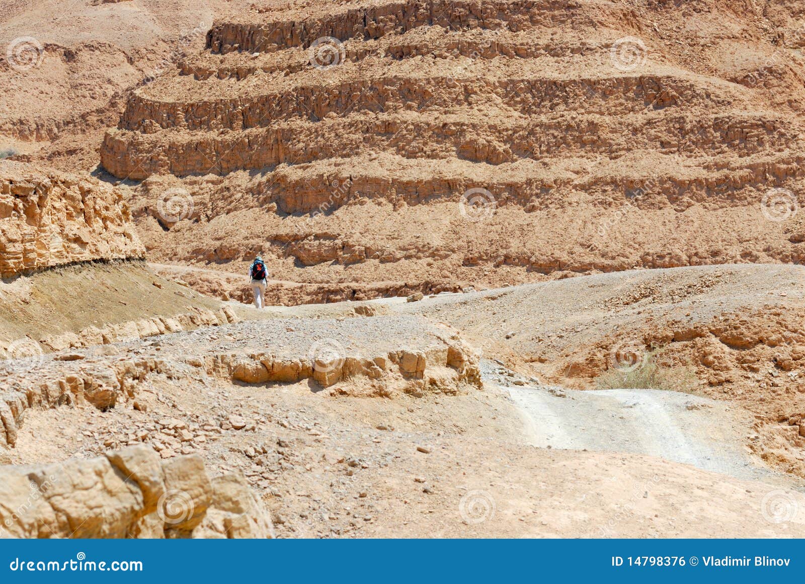 People in the Makhtesh Ramon Stock Photo - Image of landscape ...